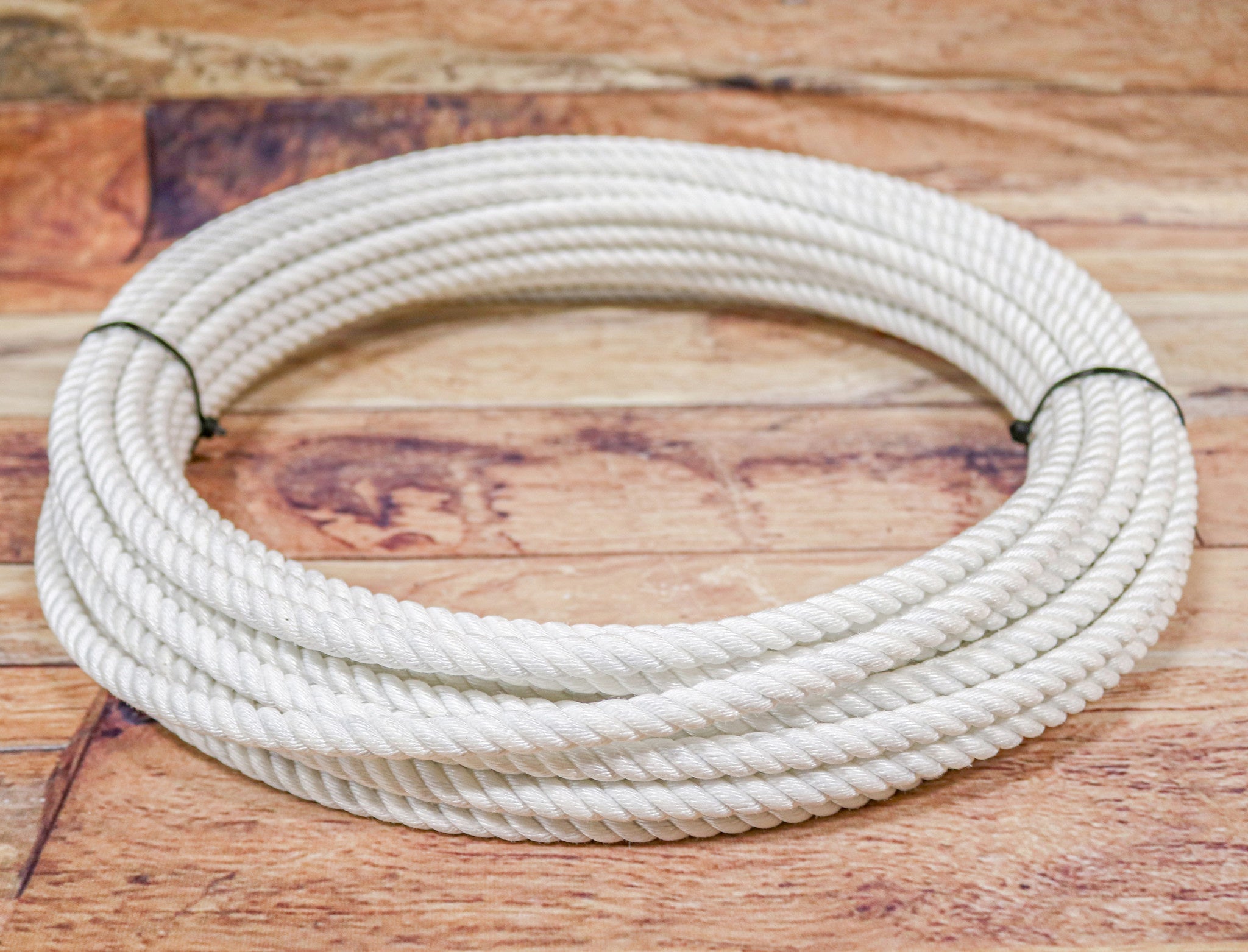 100 Ft White Soga de Plomo 11mm Lead Core Lariat Rope - M-Royal Saddles