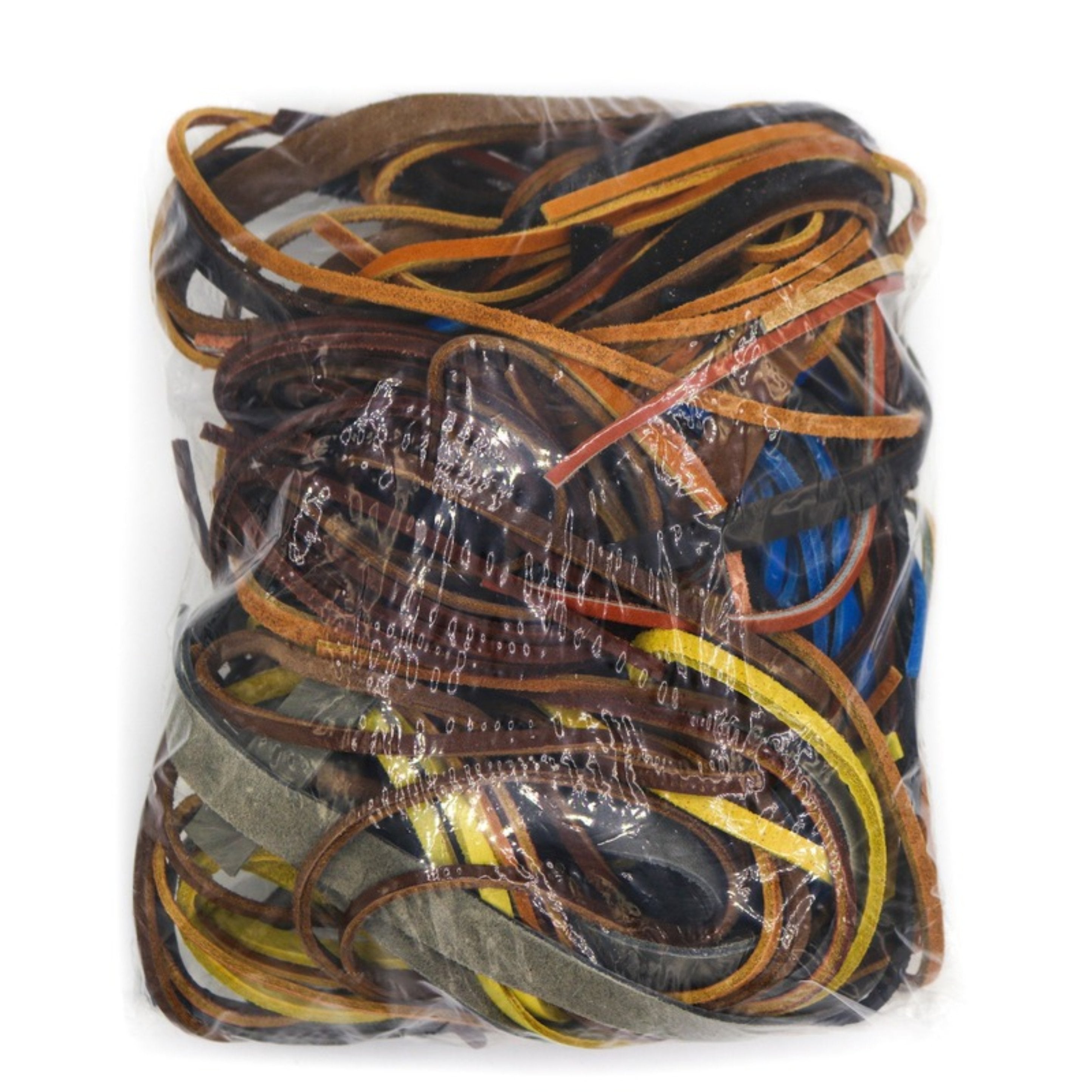 1LB Farmers Bundle Leather Laces Scrap Genuine Leather - M-Royal Saddles