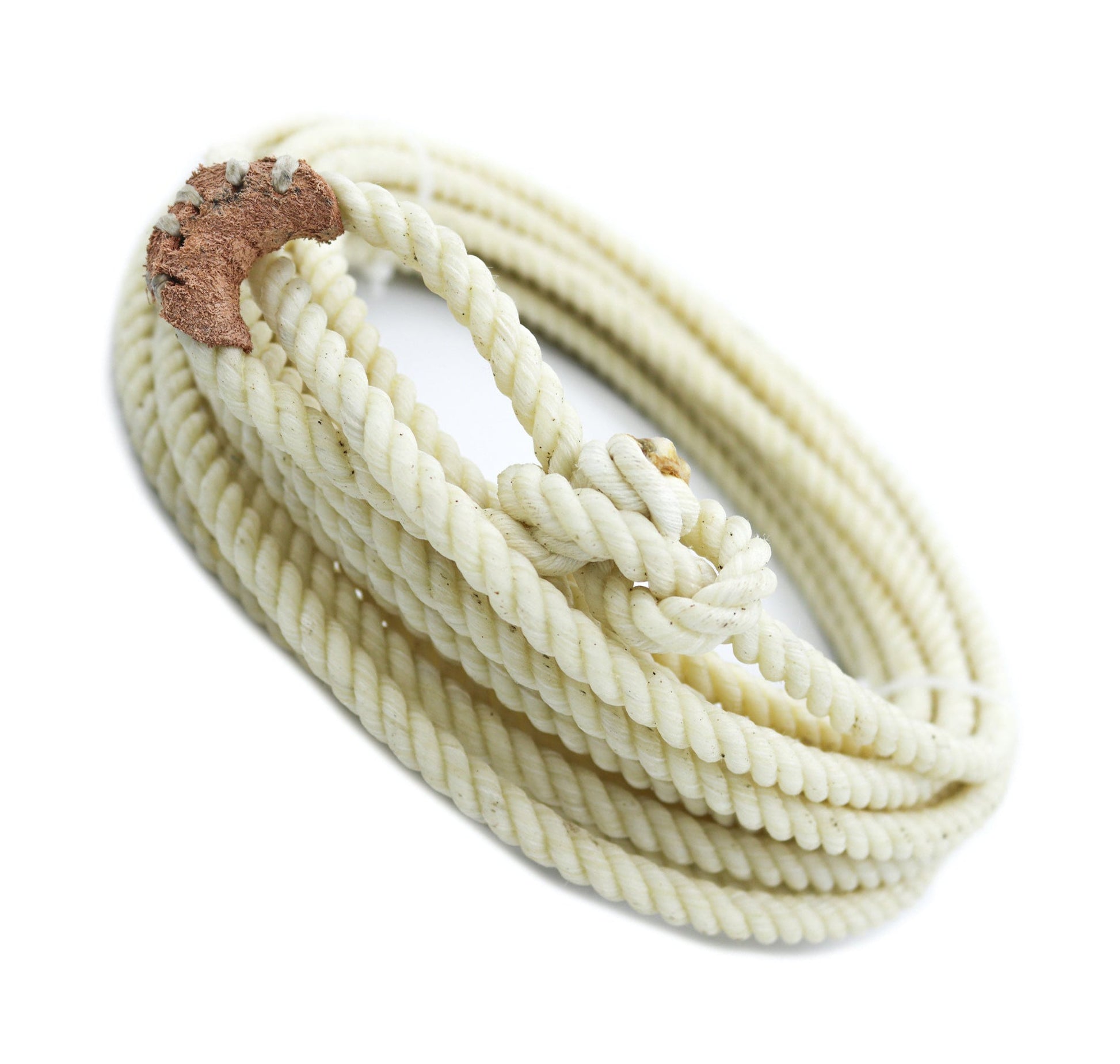 30 FT White Western Adult Lasso Rope Rodeo - M-Royal Saddles