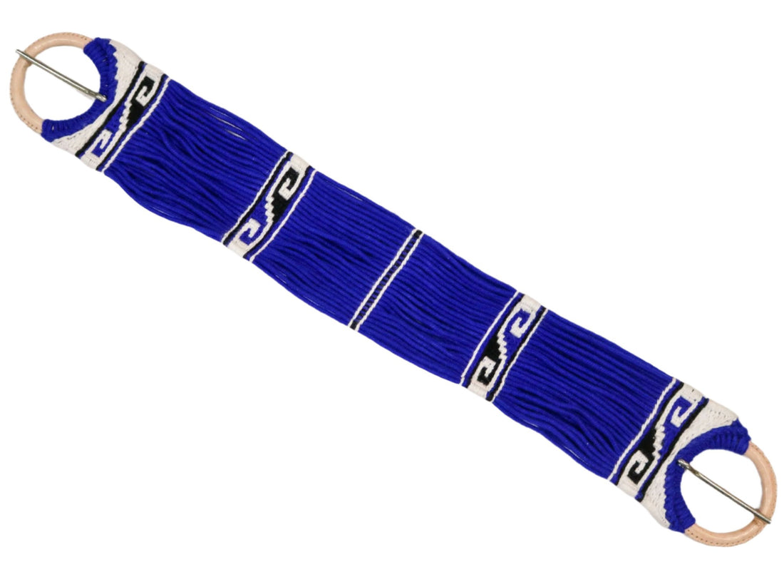 38" Cinch Algodon Blue Traditional Horse Cinch - M-Royal Saddles