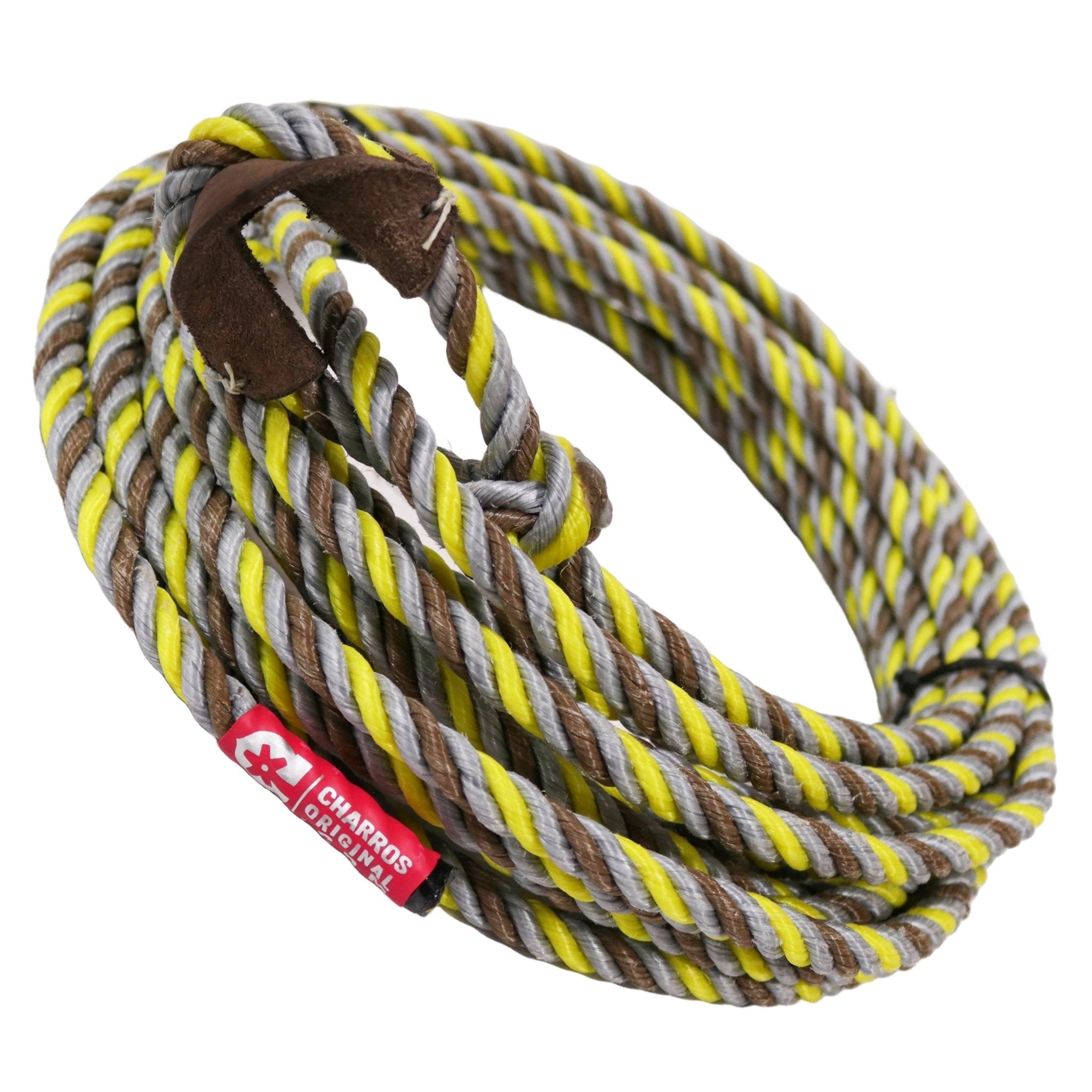 39 FT. Charro Gris/ Brown Soga Para Florear Trick Rope - M-Royal Saddles