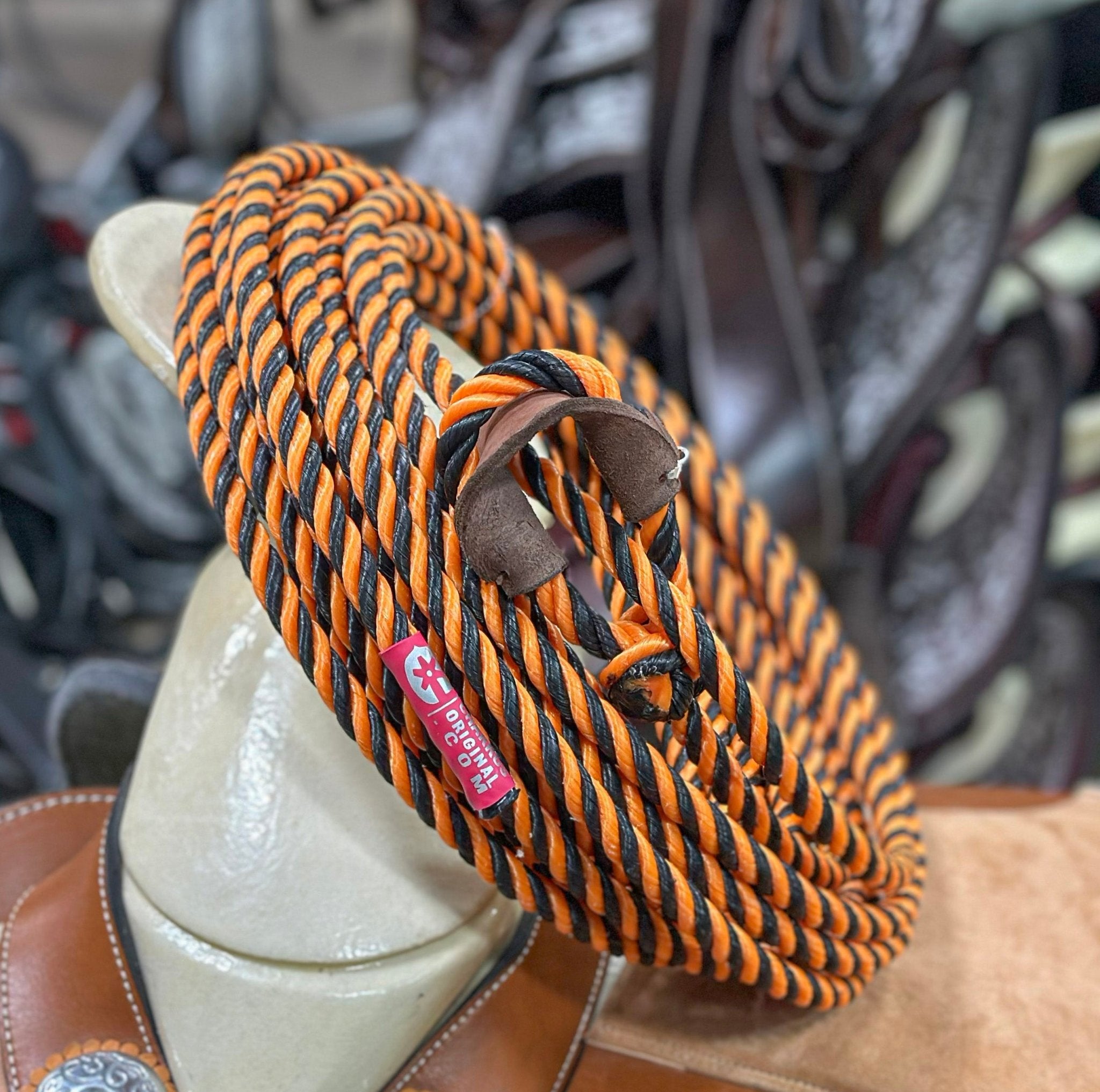 39 Ft Charro Trick Rope Lasso Soga Para Florear Vaquero - M-Royal Saddles