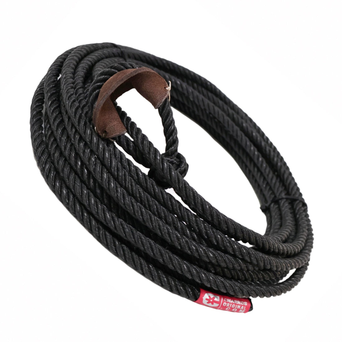 LIMITED - 28ft Black Charro Soga Para Florear Trick Rope - M-Royal Saddles