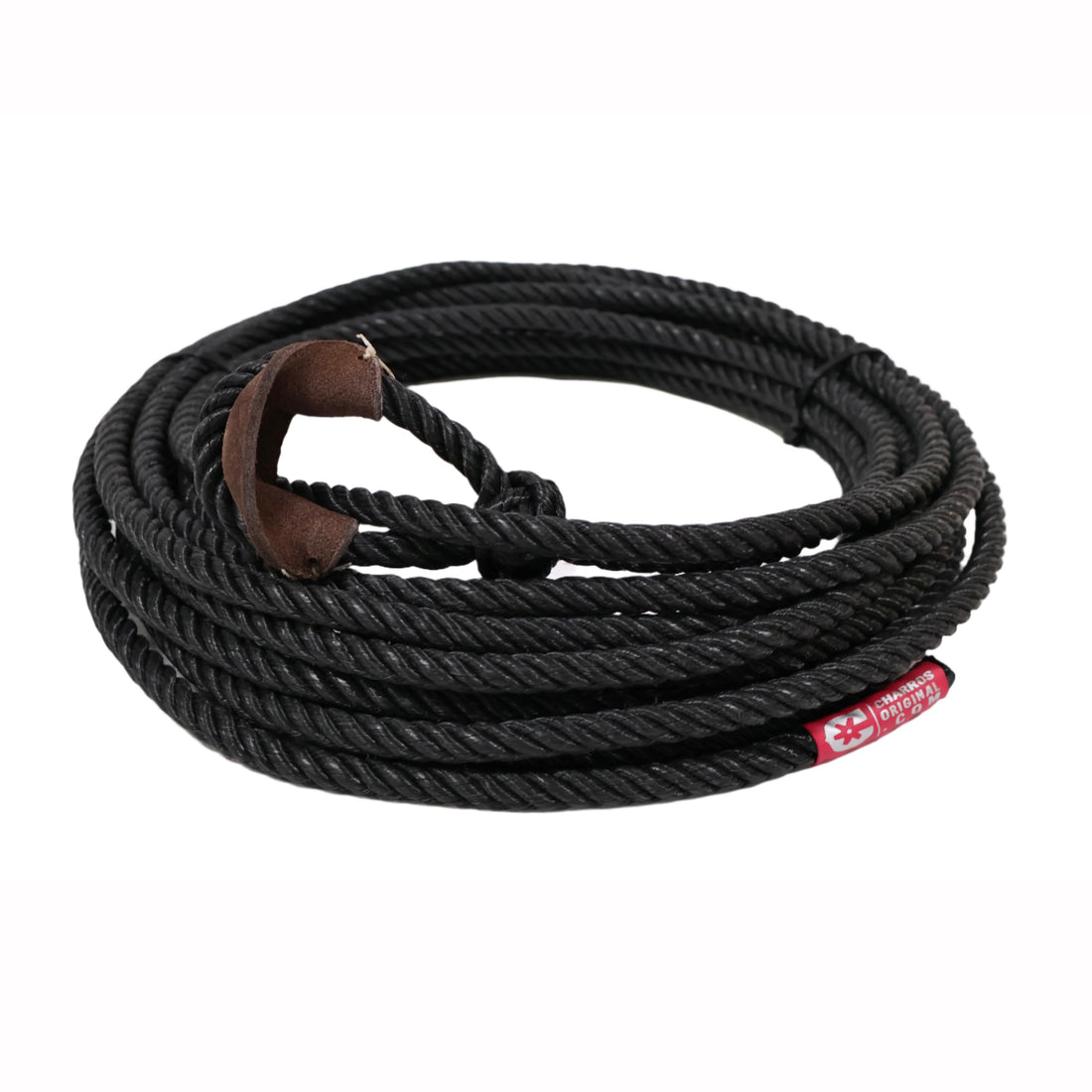 LIMITED - 28ft Black Charro Soga Para Florear Trick Rope - M-Royal Saddles