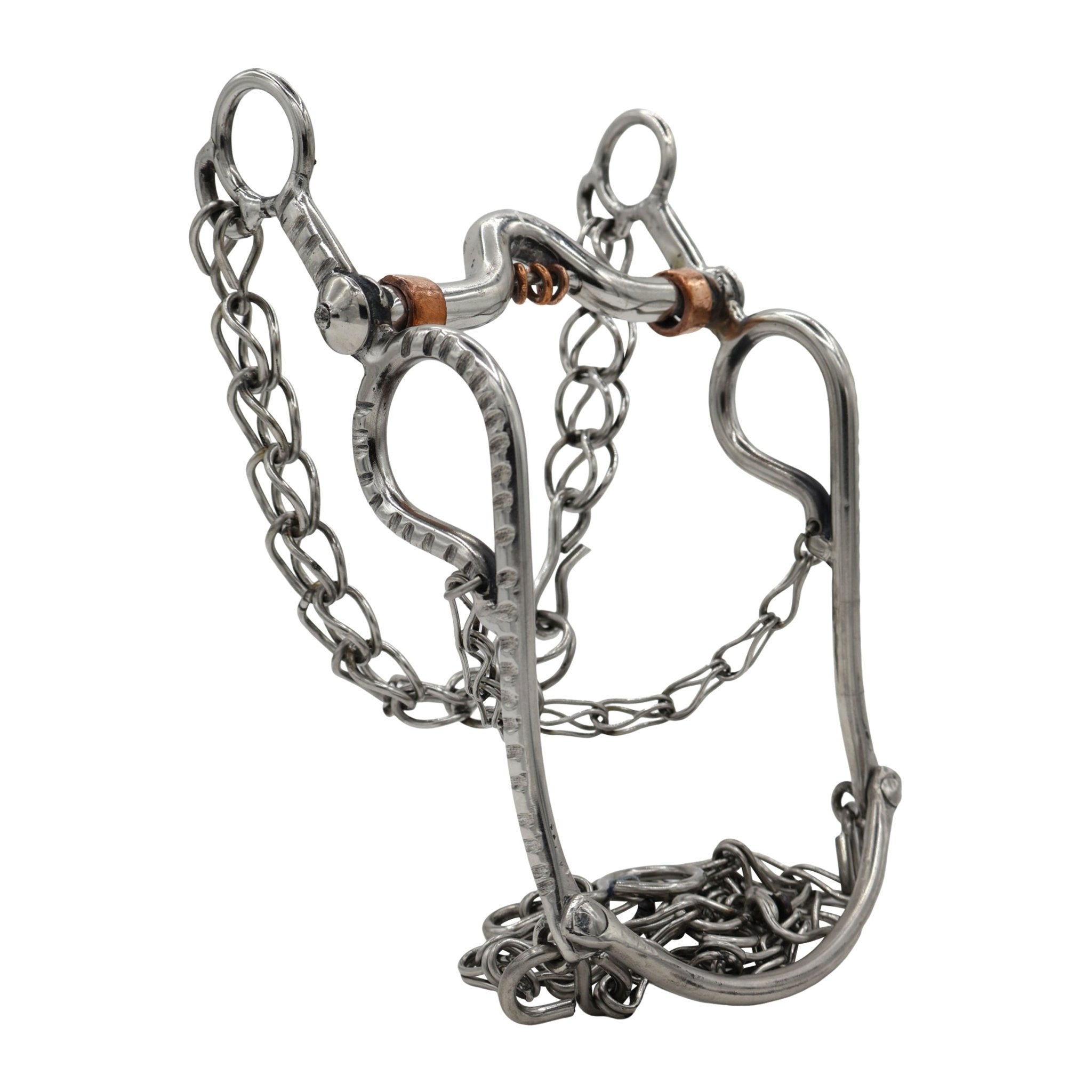 5 1/8" Horse Copper Mexican Charro Bit Freno - M-Royal Saddles