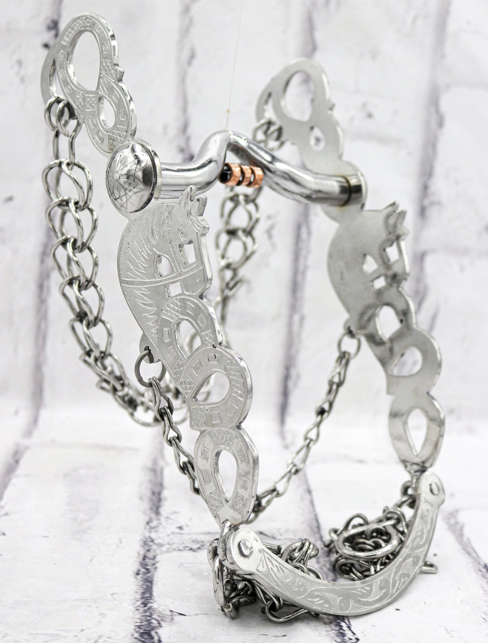 4 7/8" Caballo Charro Horse Acero Bit Freno - M-Royal Saddles