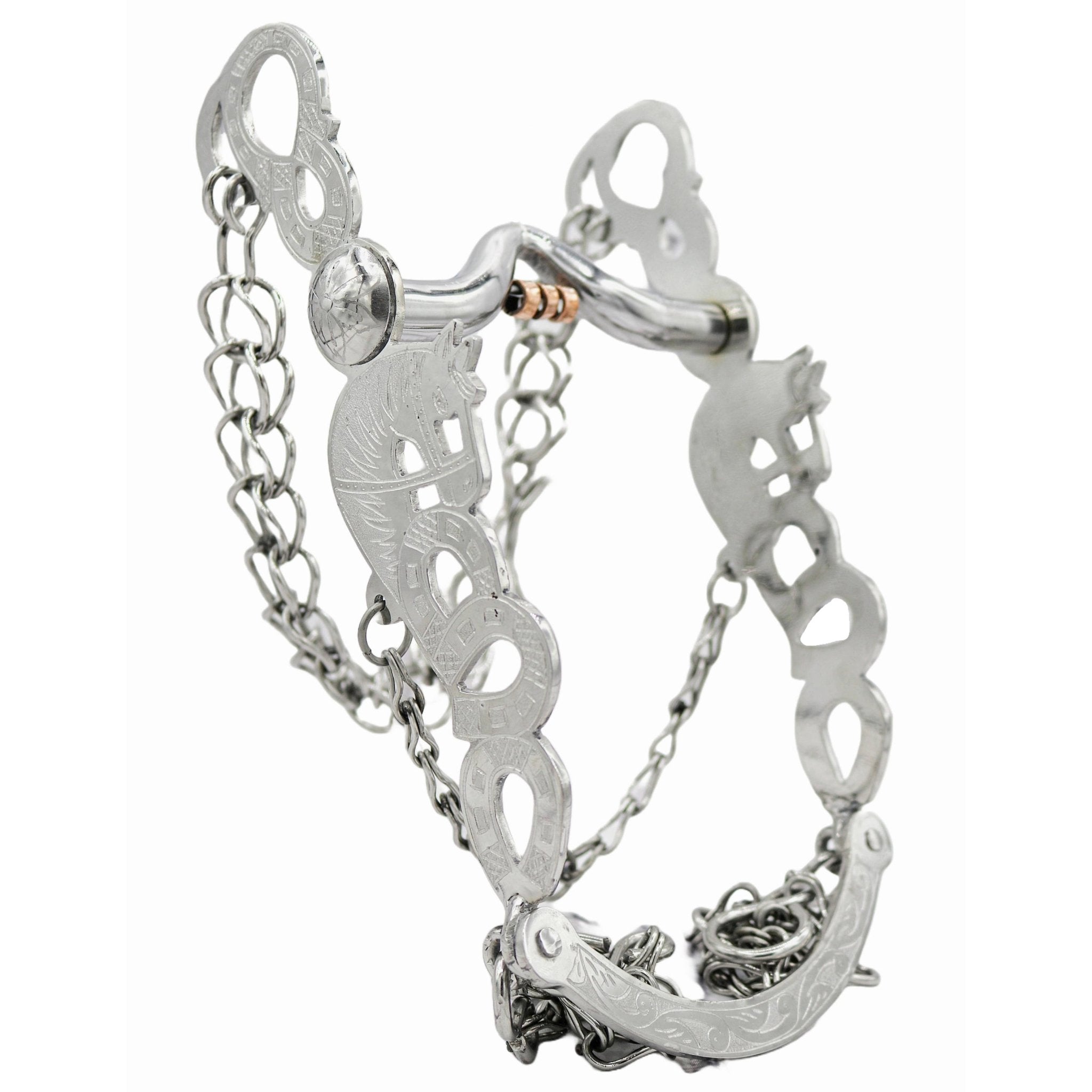 4 7/8" Caballo Charro Horse Acero Bit Freno - M-Royal Saddles