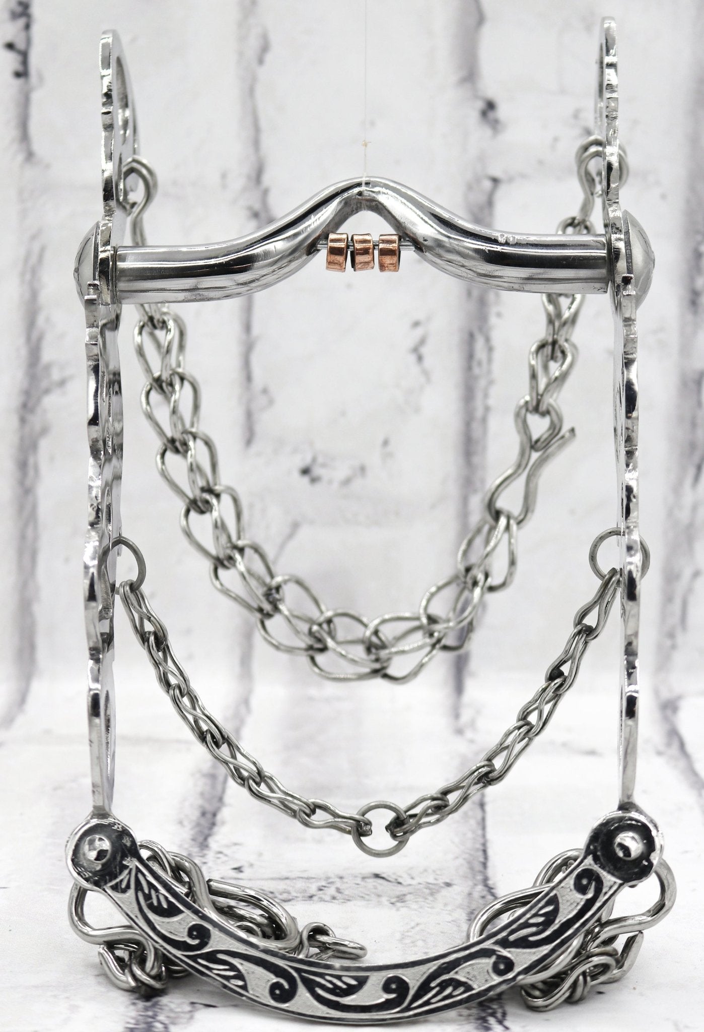 4 7/8" Caballo Charro Horse Acero Bit Freno - M-Royal Saddles