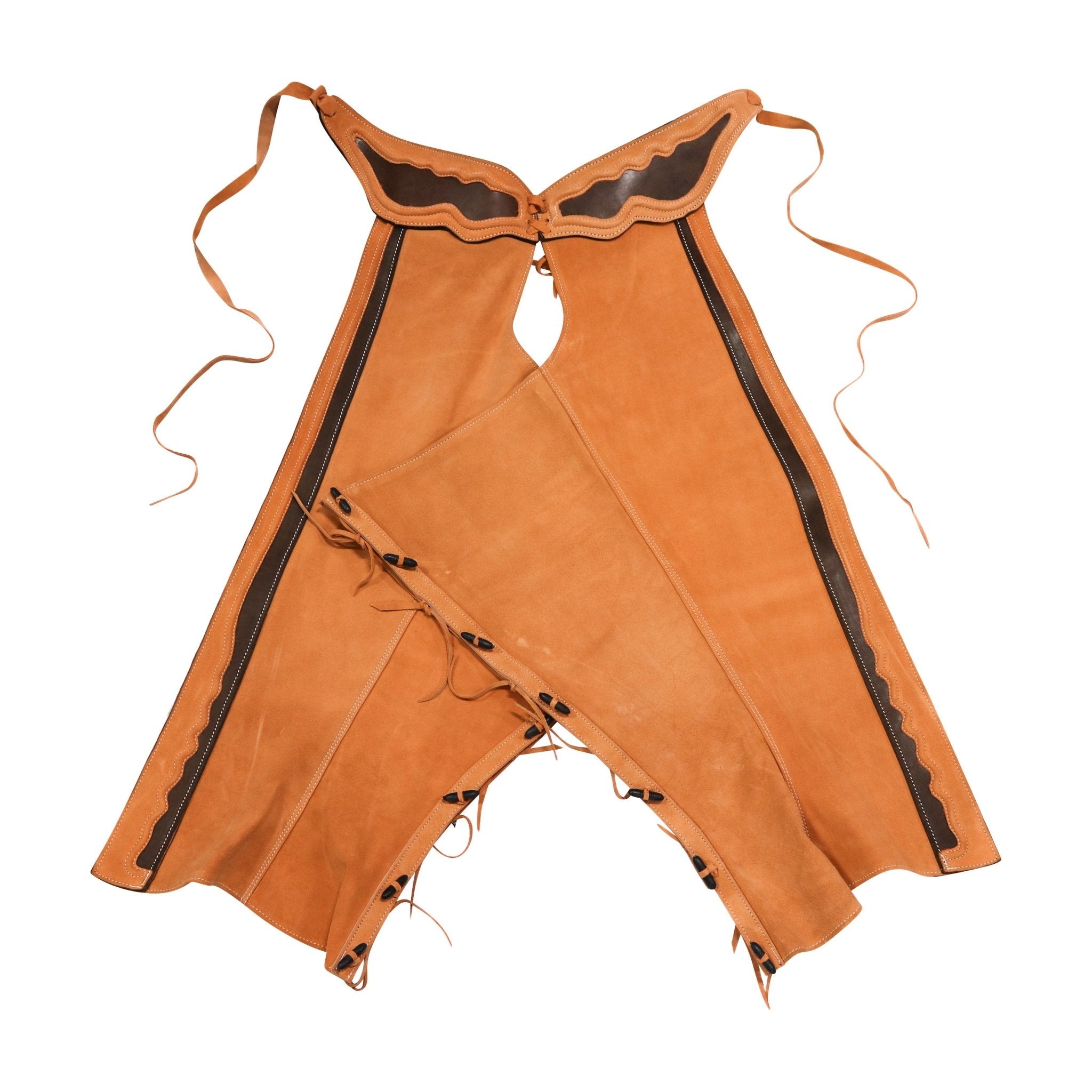 42" Charros Lisas Natural Chaps Chaparreras Gamuza - M-Royal Saddles