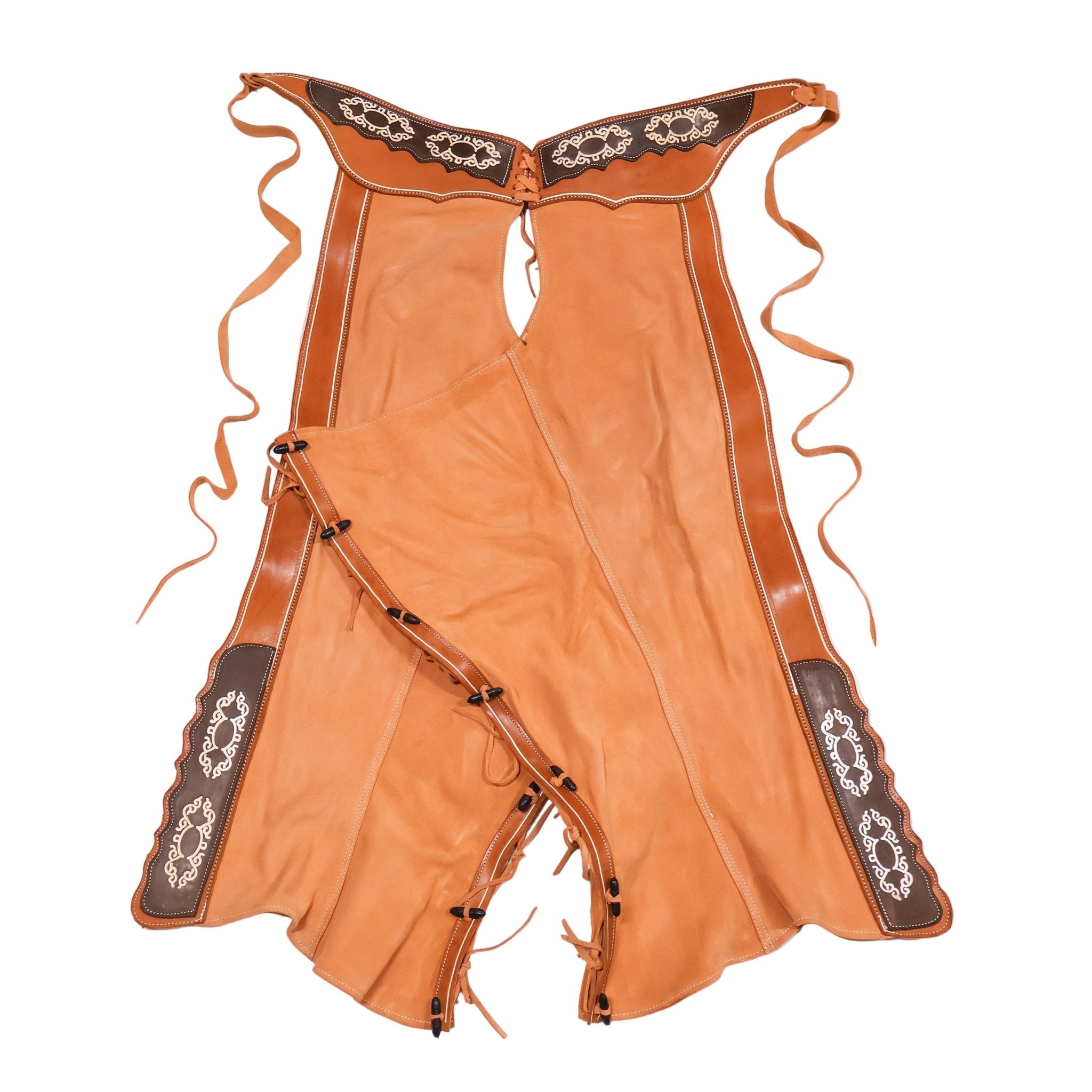 42" Charros Mexican Chaps Chaparreras Gamuza - M-Royal Saddles