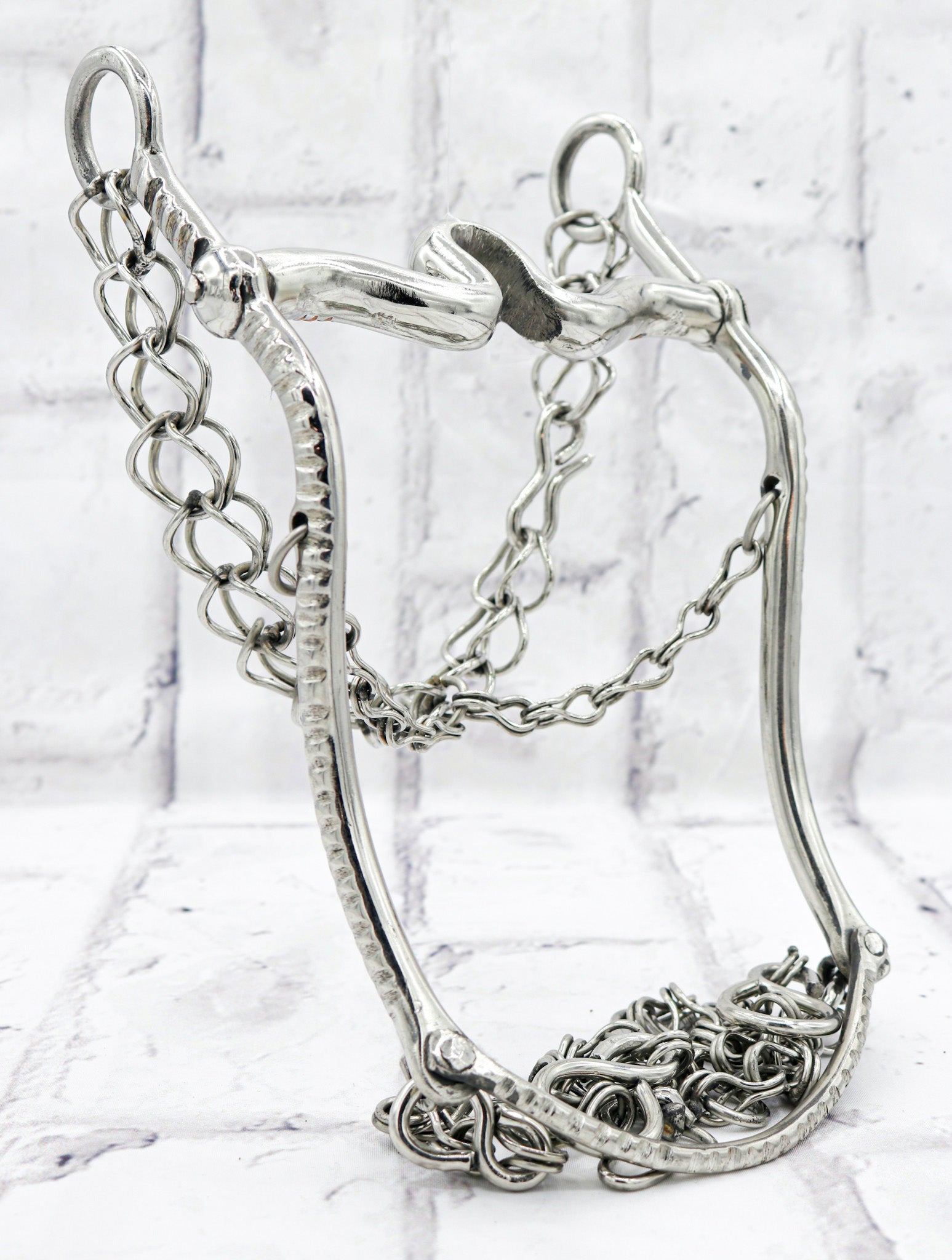 5 1/4 " Freno Charro Acero Charro Horse Bit Copper - M-Royal Saddles