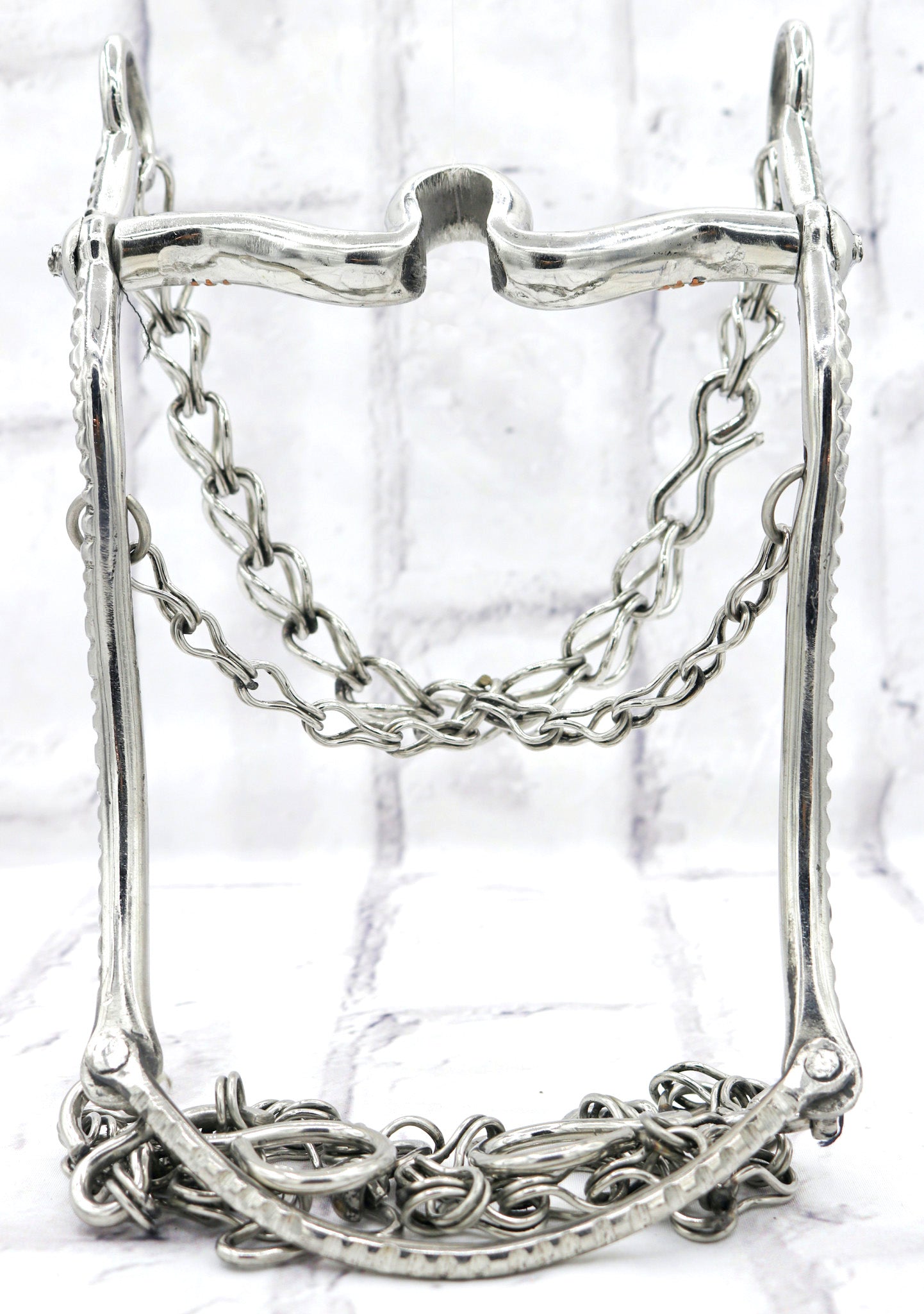 5 1/4 " Freno Charro Acero Charro Horse Bit Copper - M-Royal Saddles