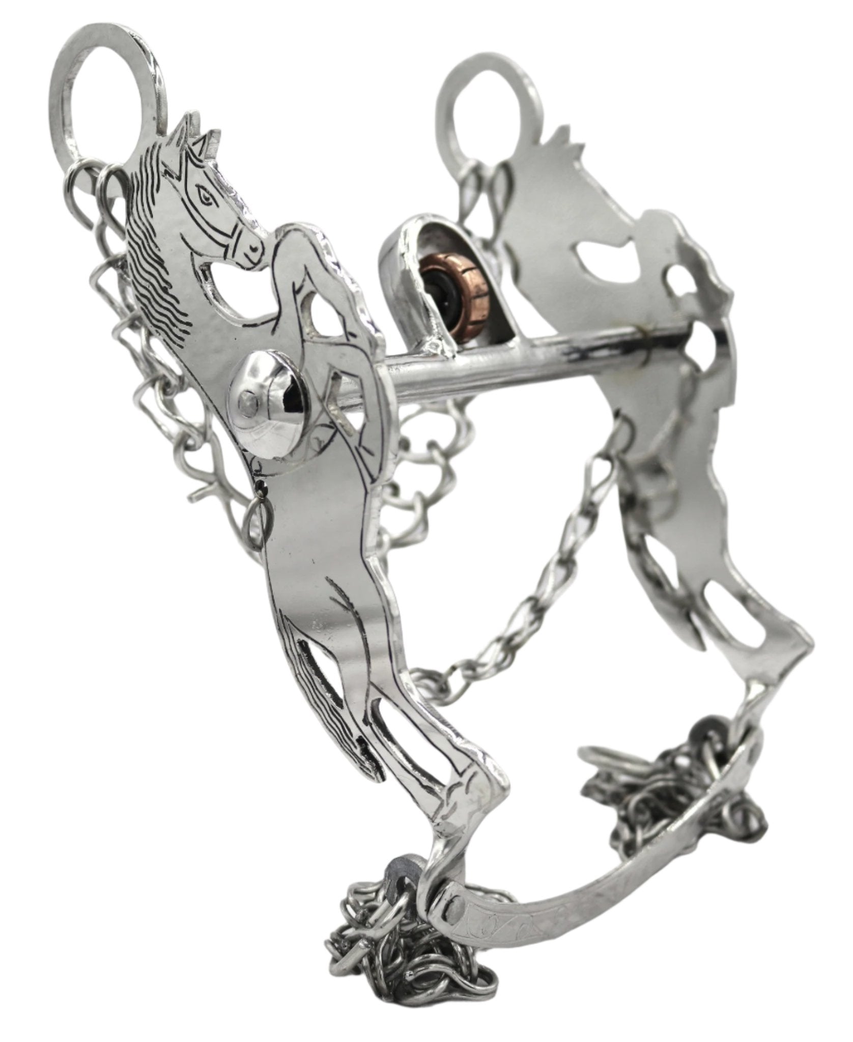 5 1/4" Freno Charro Acero Inoxidable Cobre Horse Charro Bit - M-Royal ...