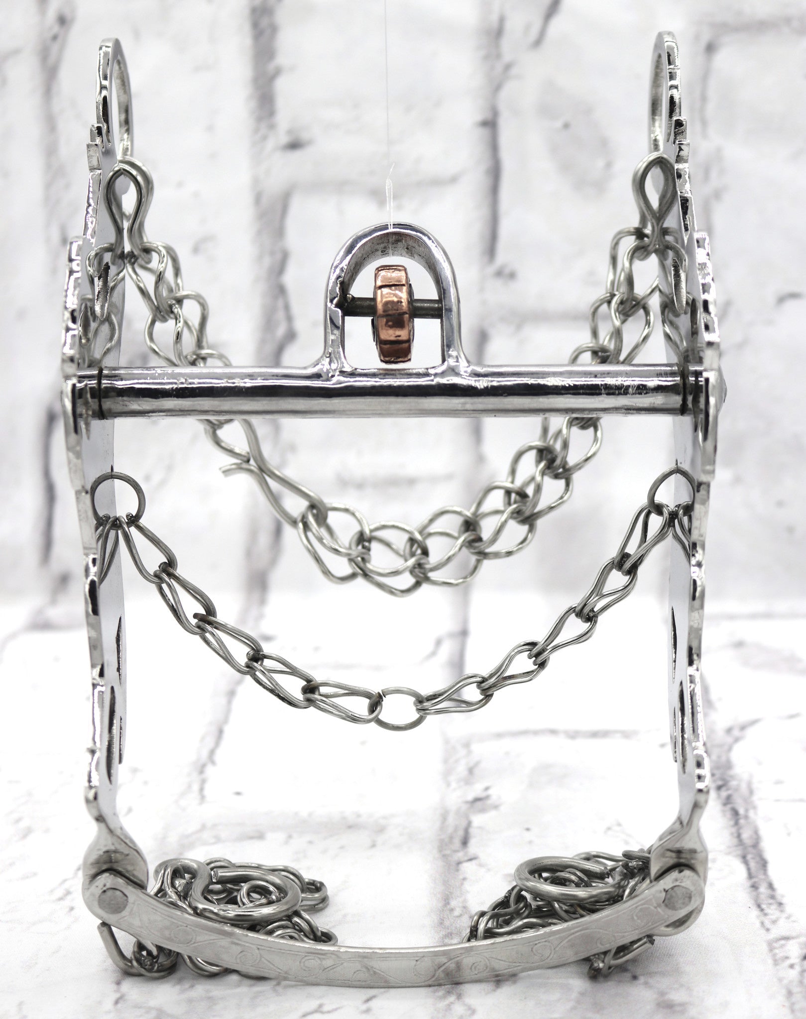5 1/4" Freno Charro Acero Inoxidable Cobre Horse Charro Bit - M-Royal ...