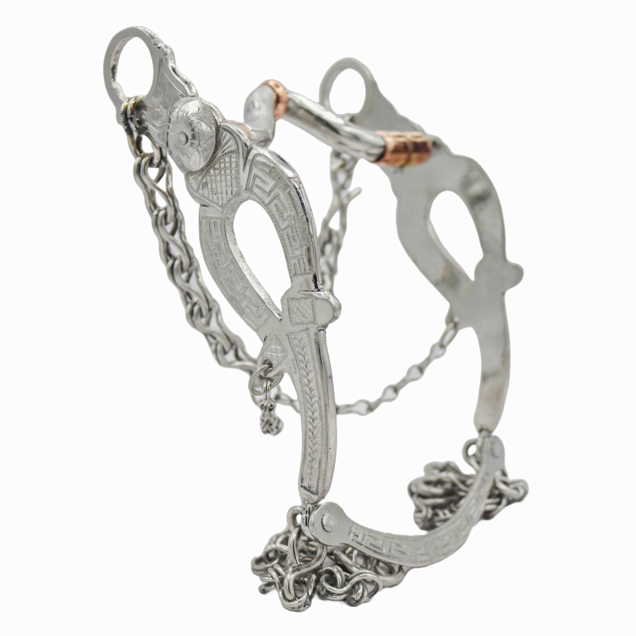 5 1/8" Freno Dorado Caballo Charro Horse Bit - Charros Original