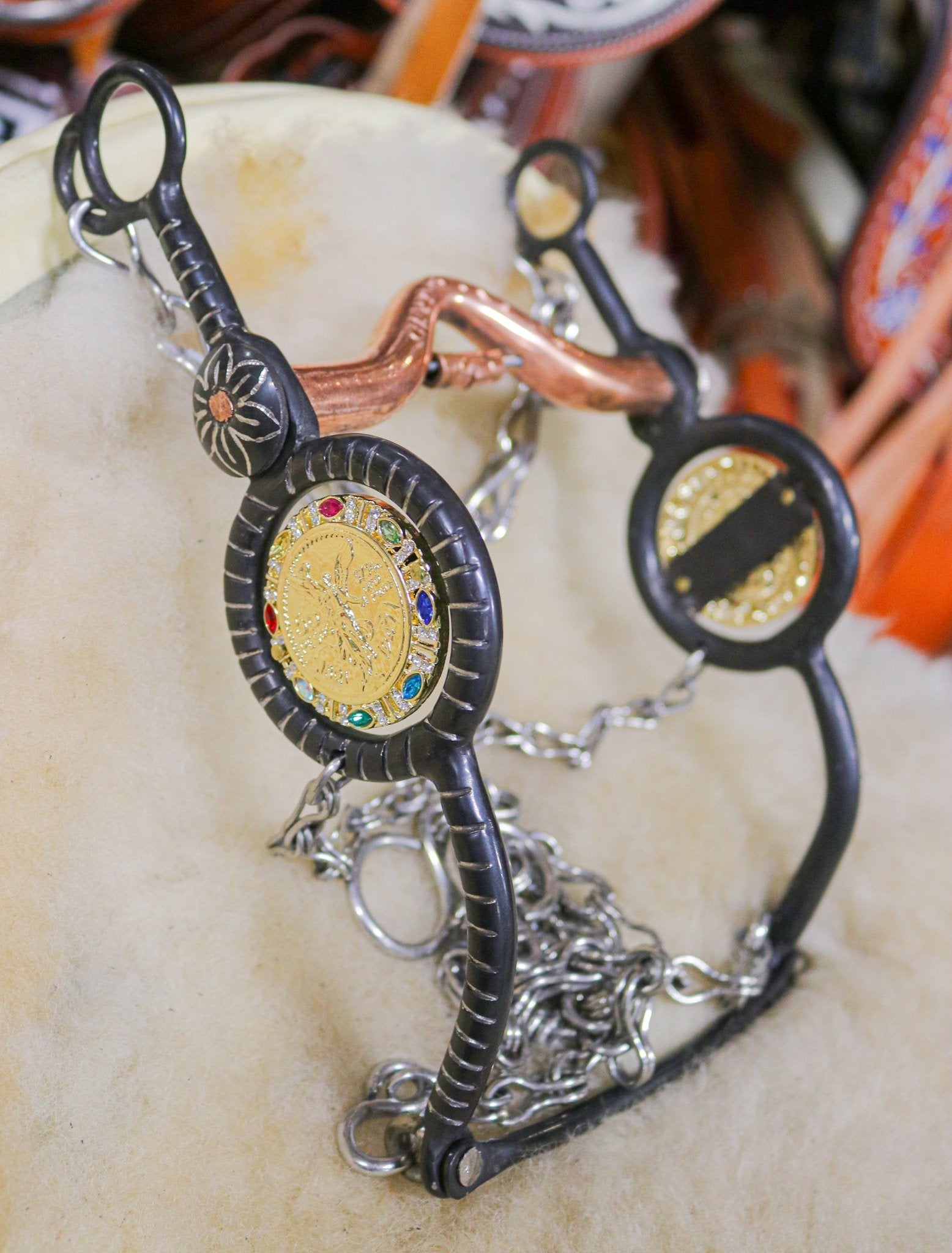 5 1/8" Centenario Freno Black Charro Bit - M-Royal Saddles