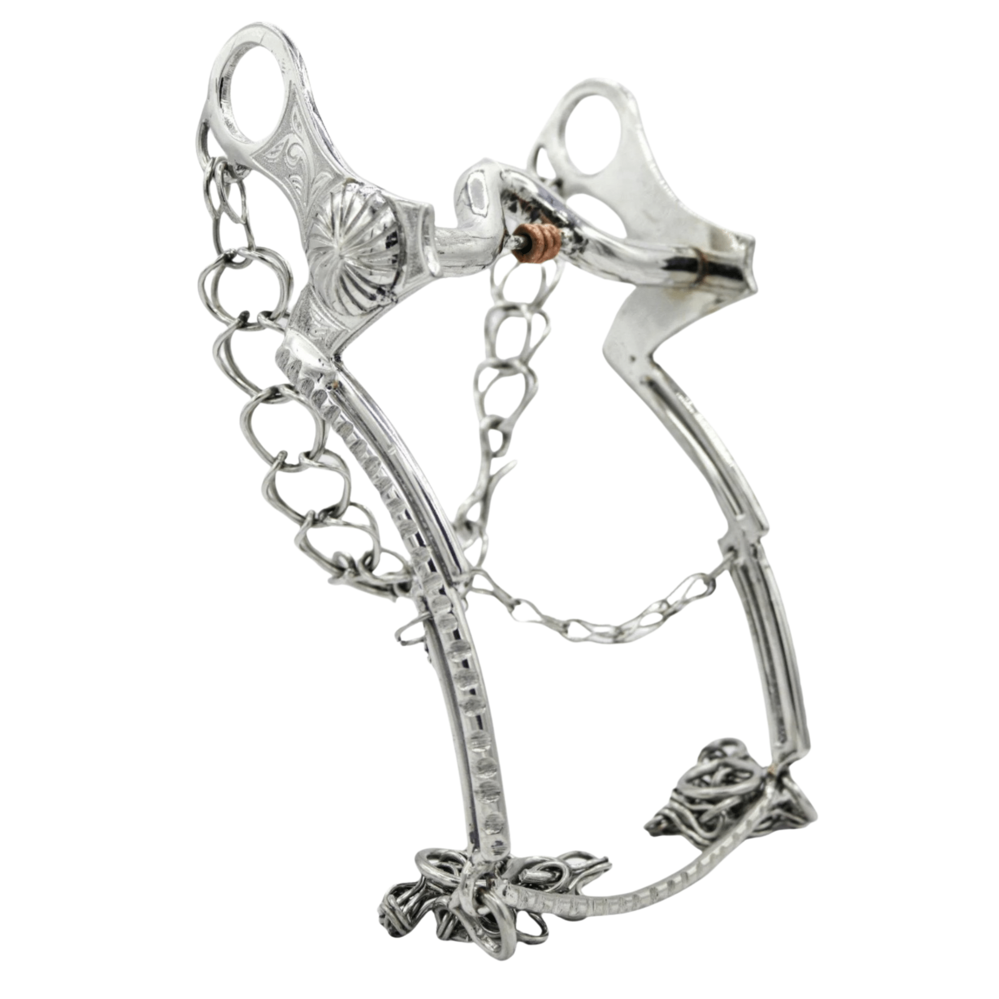 5 1/8" Freno Charro Horse Bit Con Cobre Stainless Steel - M-Royal Saddles