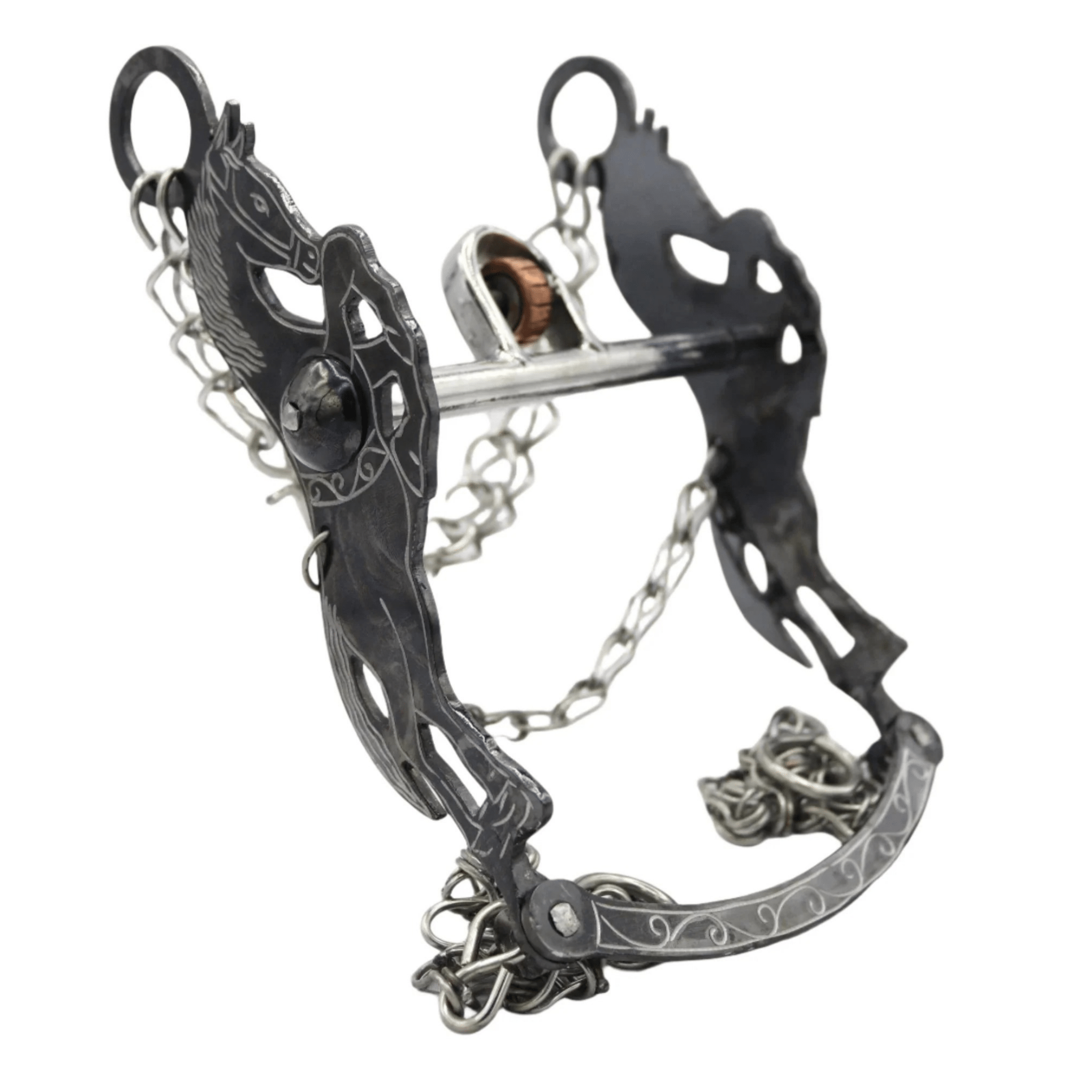 5 1/8 " Freno Charro Horse Black Charro Bit - M-Royal Saddles