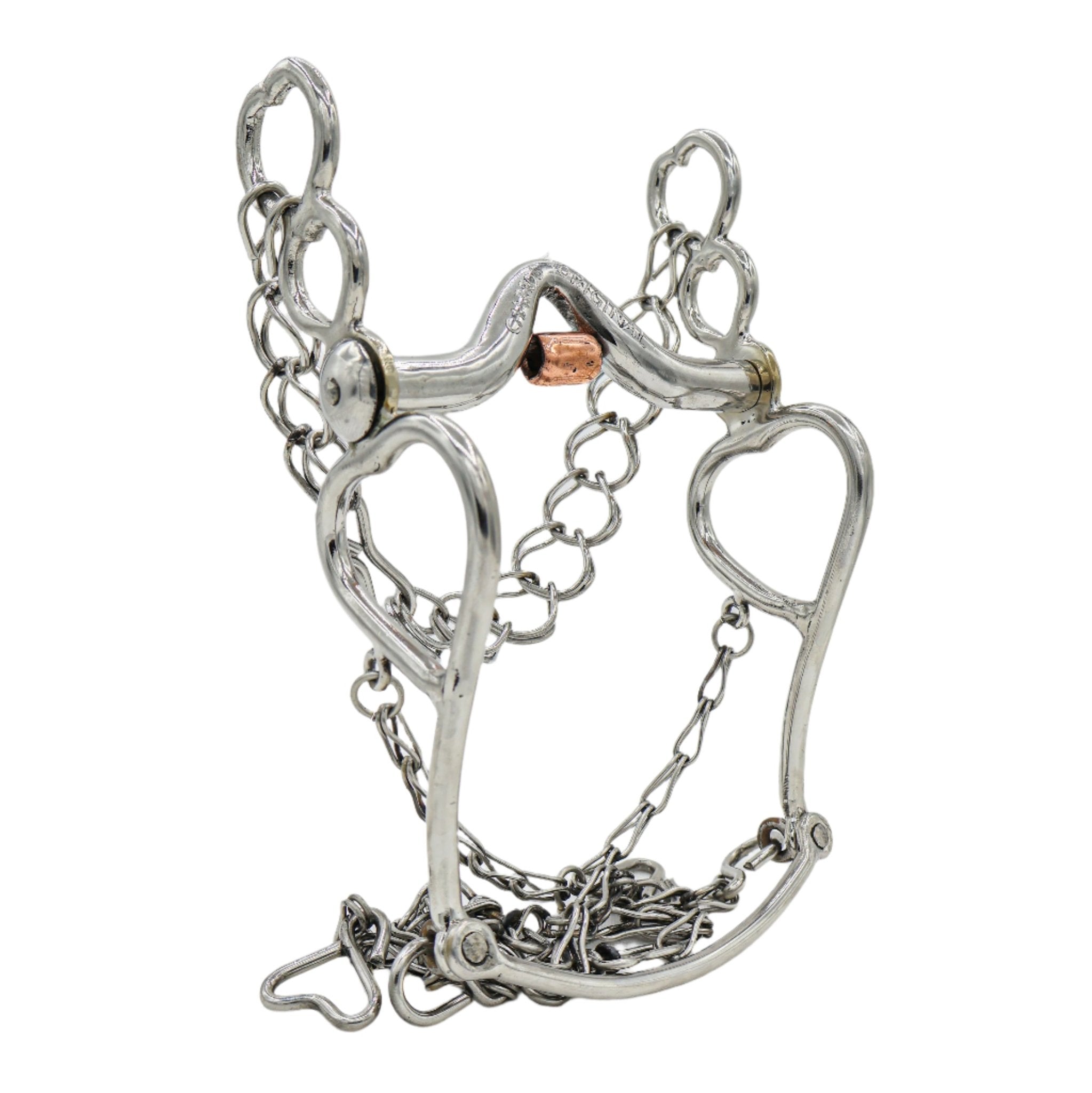 5" Stainless Steel Horse Bit Freno Charro Acero Copper - M-Royal Saddles