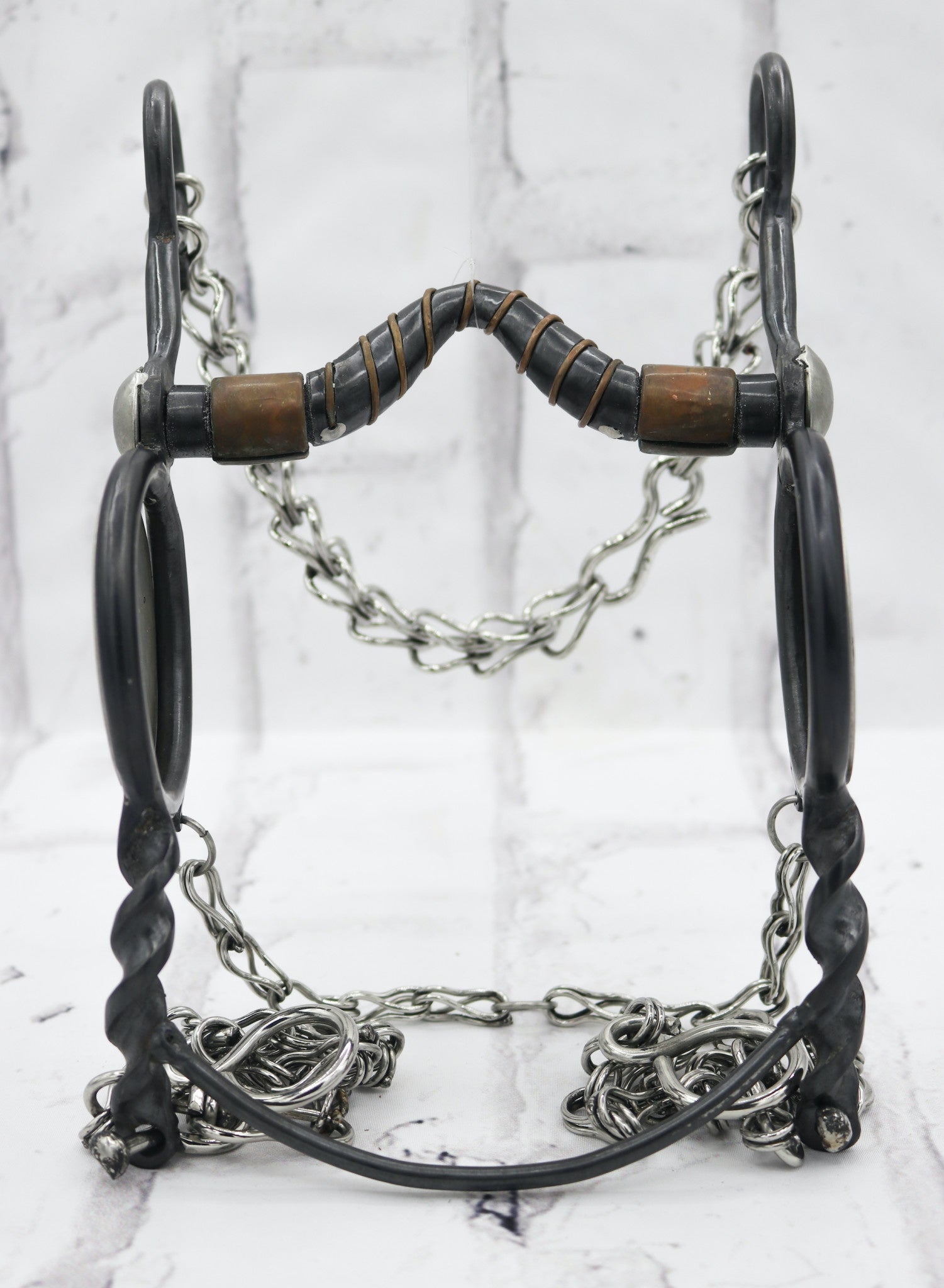 5 3/8" Freno Charro Original Horse Bit Cobre Bocado - M-Royal Saddles