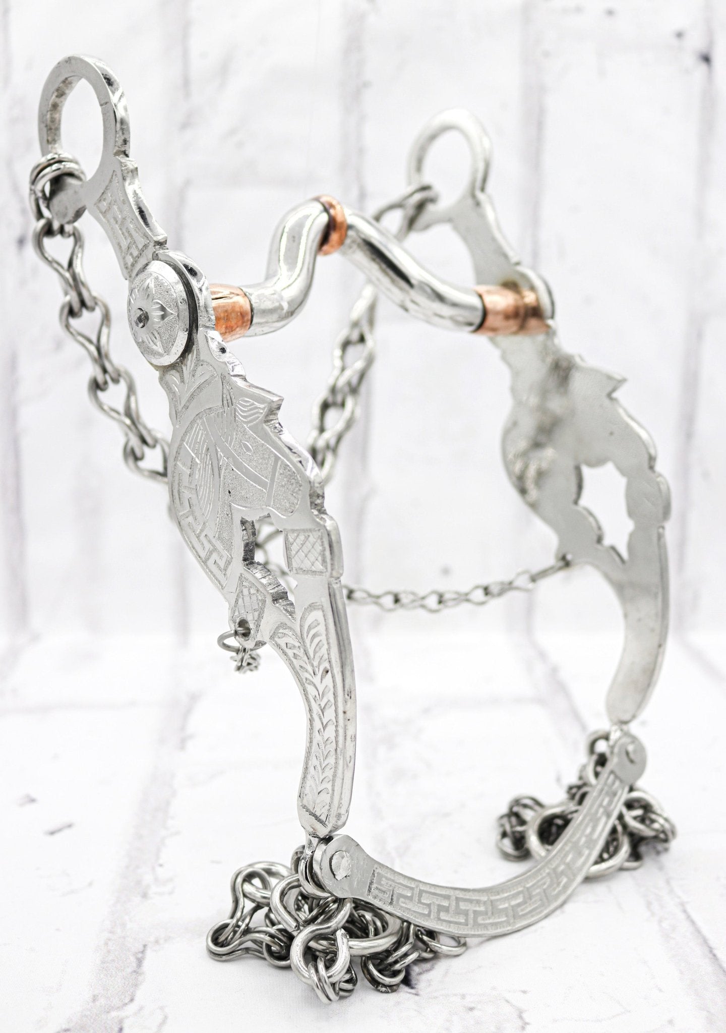 5 3/8" Horse Stainless Steel Charro Bit Freno Charro Acero - M-Royal ...