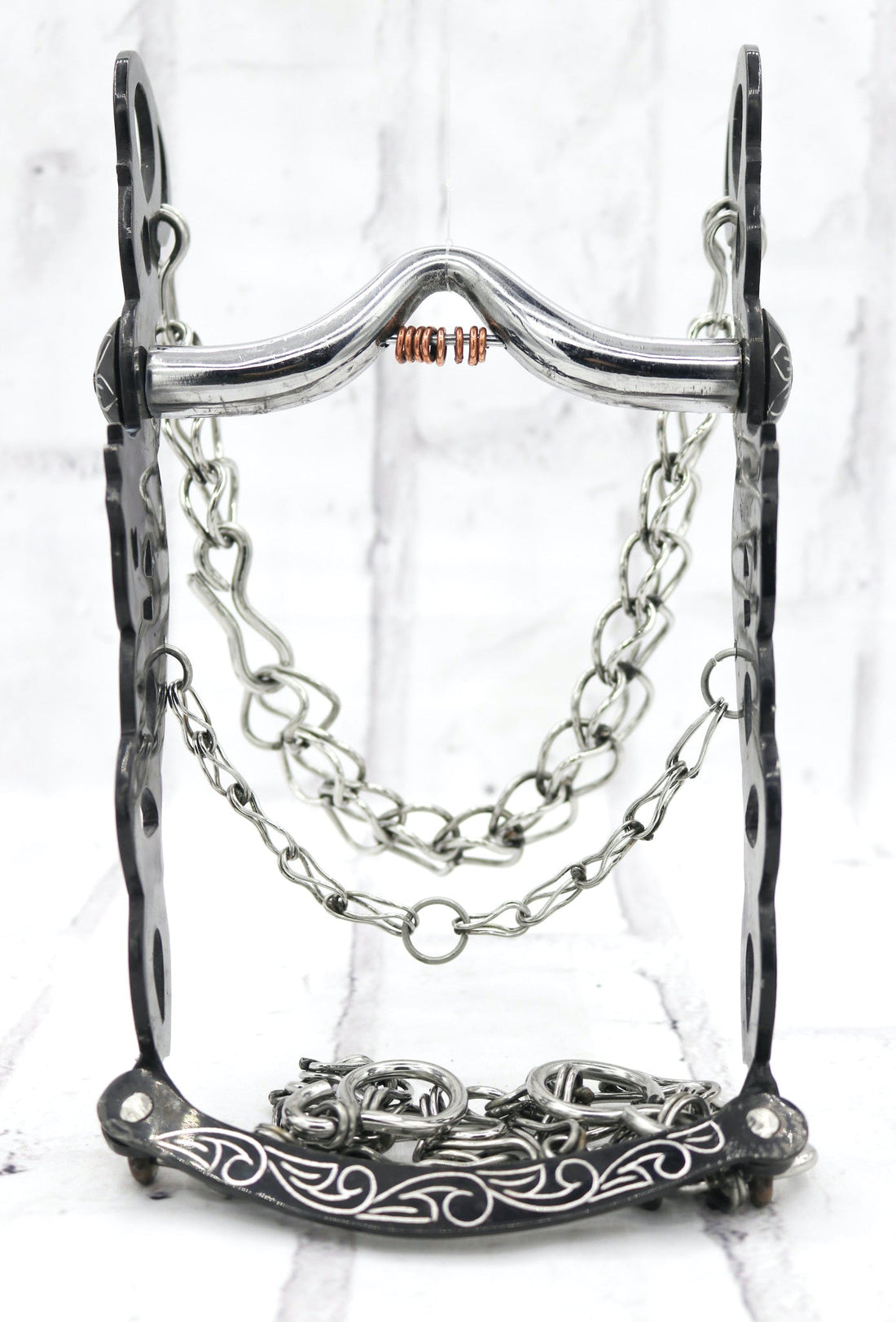 5" Black Freno Charro Mexican Horse Bit - M-Royal Saddles