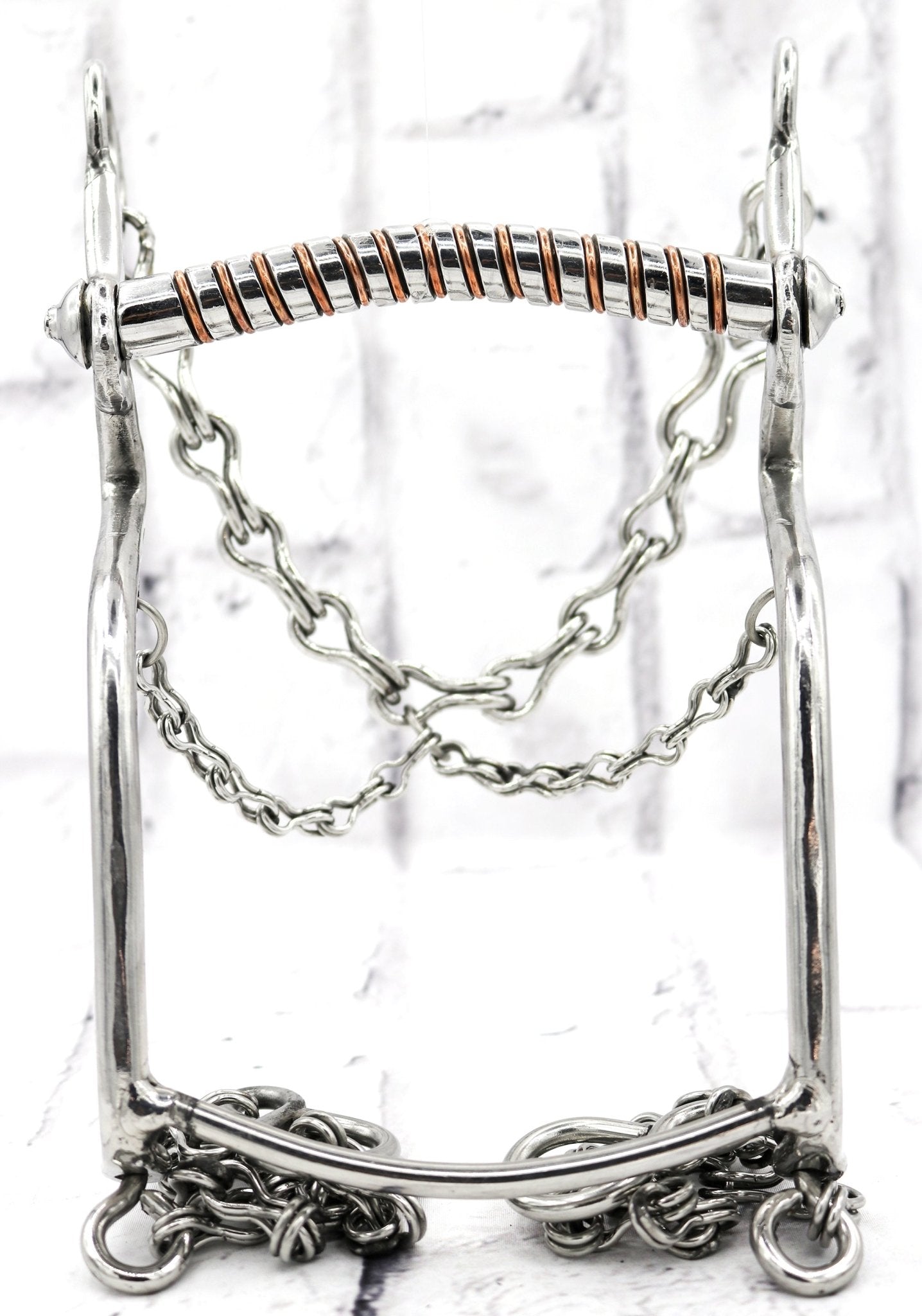 5" Freno Charro Acero Inoxidable Horse Platano Bit - M-Royal Saddles