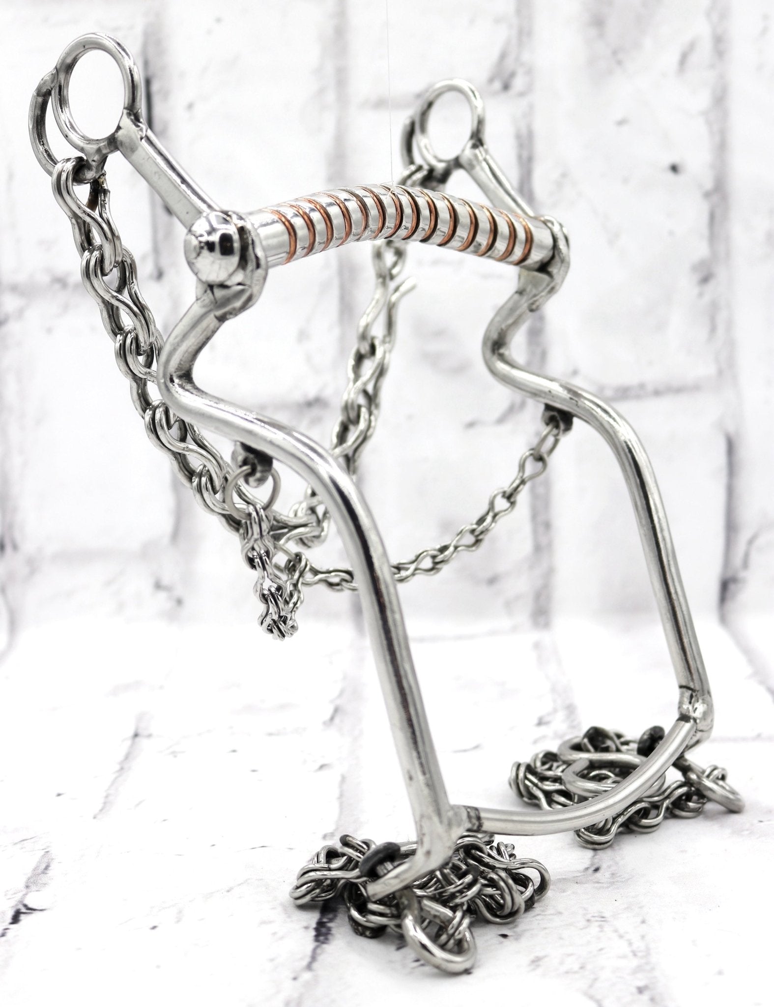 5" Freno Charro Acero Inoxidable Horse Platano Bit - M-Royal Saddles