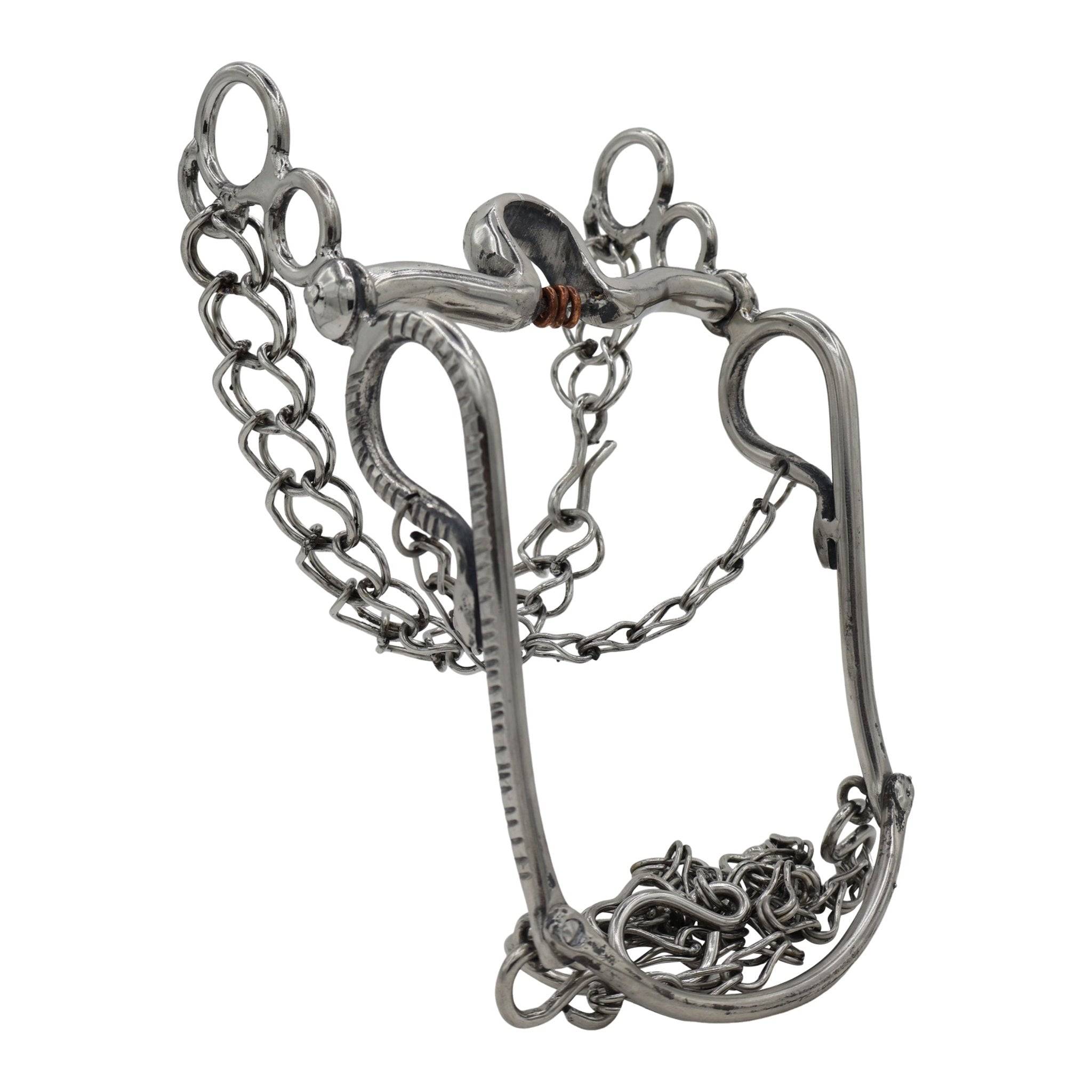 5" Mexican Horse Copper Charro Bit Freno - M-Royal Saddles