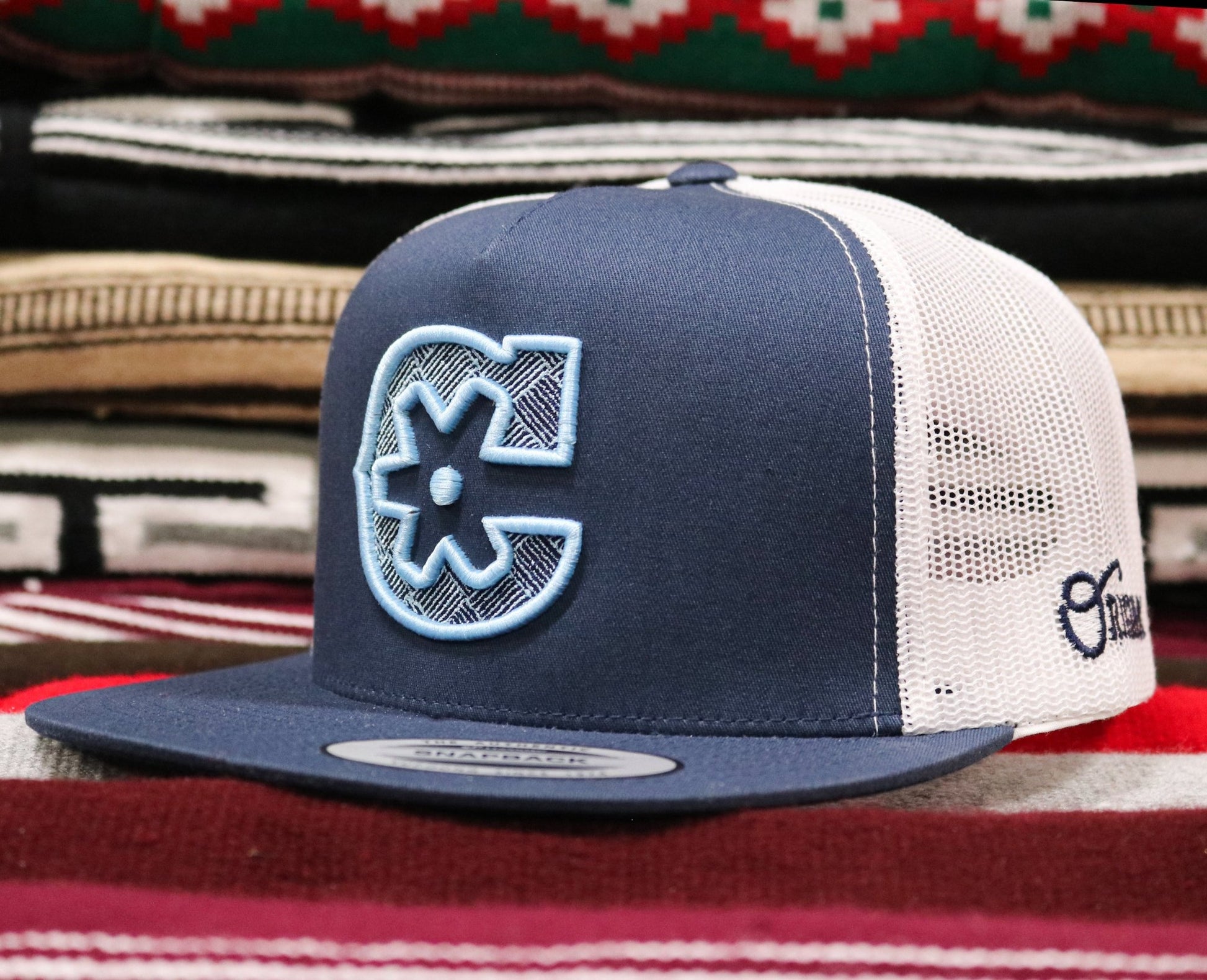 Azul Weave Charros Trucker Cap – M-Royal Saddles