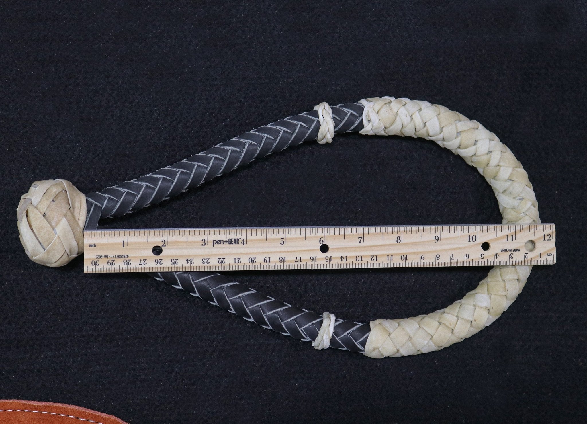 Black Braided Rawhide Leather Horse Bosal Cable Core - M-Royal Saddles