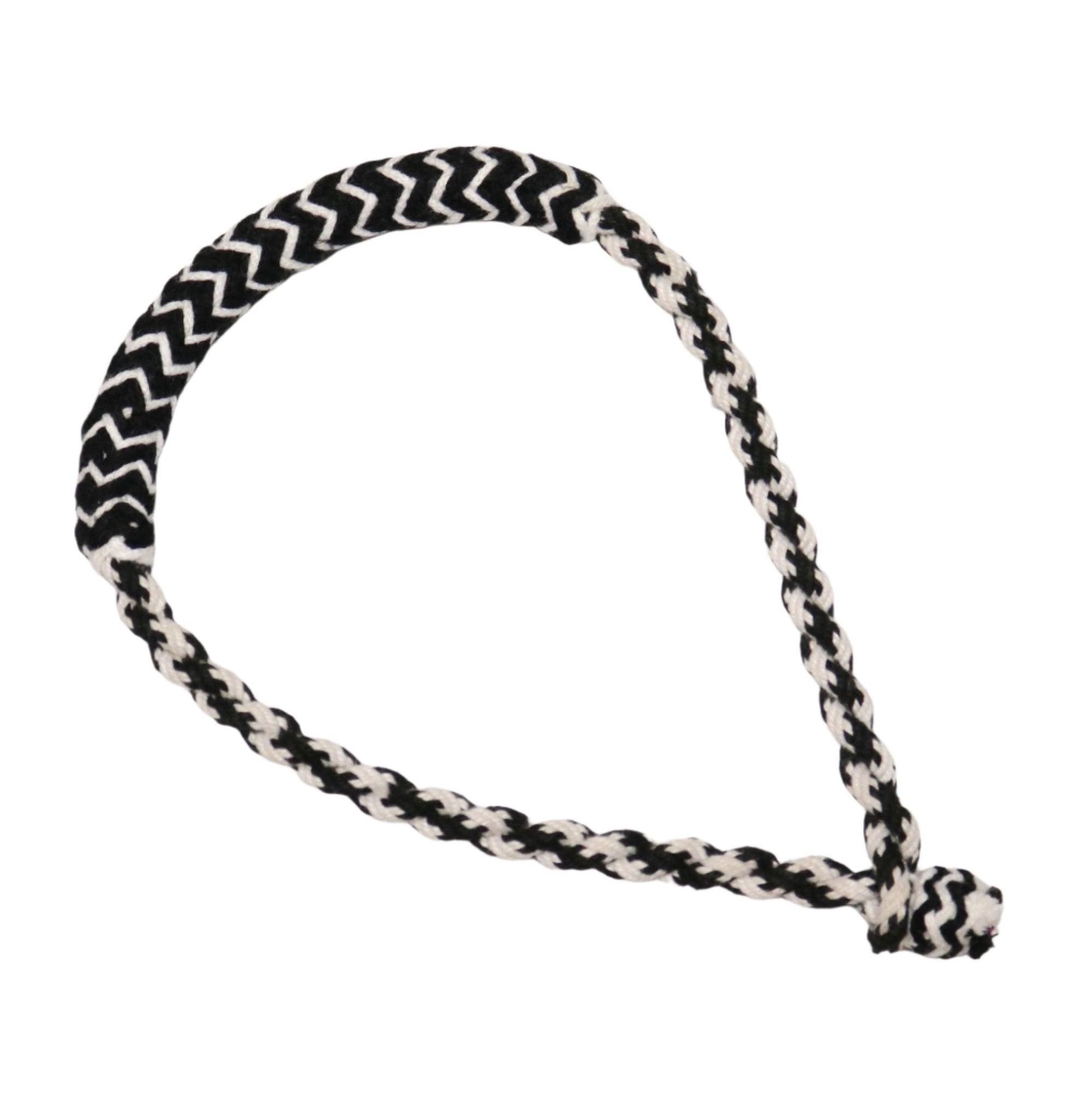 Bosal Negro/Blanco Trenzado Horse Cotton Braided Bosal Black/White - M ...