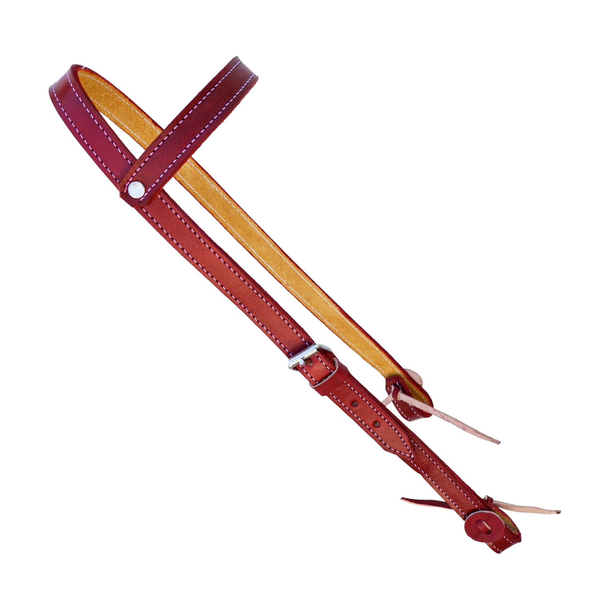 Cabezada Maroon Charra Vino Horse Headstall Simple - M-Royal Saddles