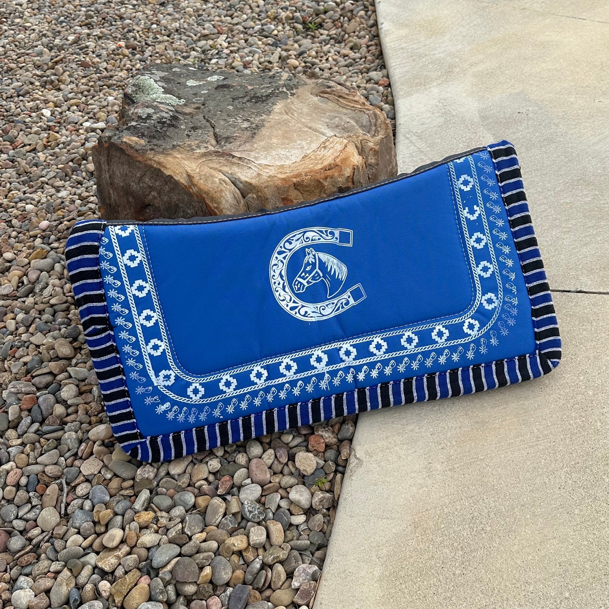 Charro Blue Saddle Pad Carona Horse - M-Royal Saddles
