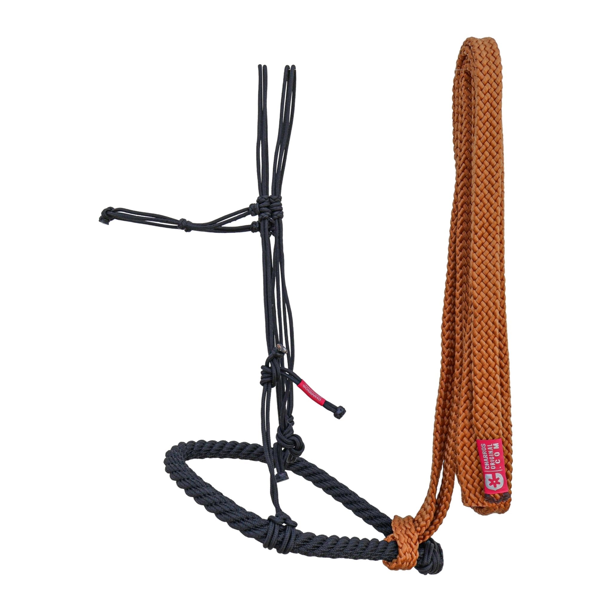 Charros Horse Copper Reins Halter Bosal Falsa/Rienda - M-Royal Saddles