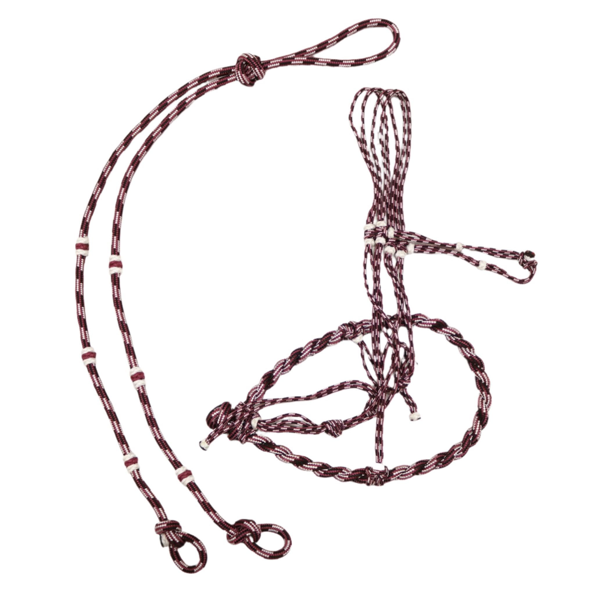 Charros Original Bosal/Rienda Set Bosillo Burgundy - M-Royal Saddles