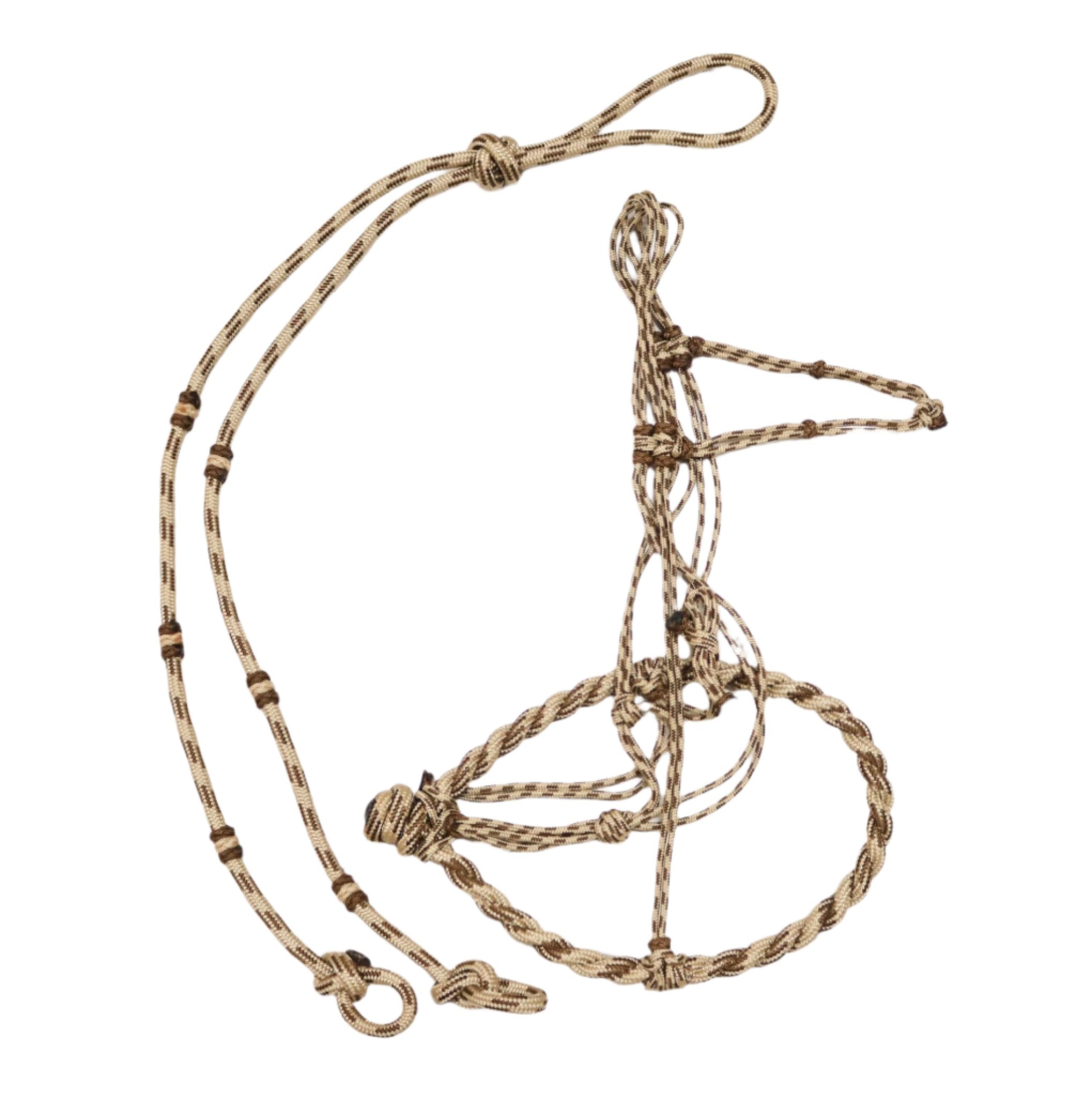 Charros Original Bosal/Rienda Set (Cafe) Nylon Brown - M-Royal Saddles