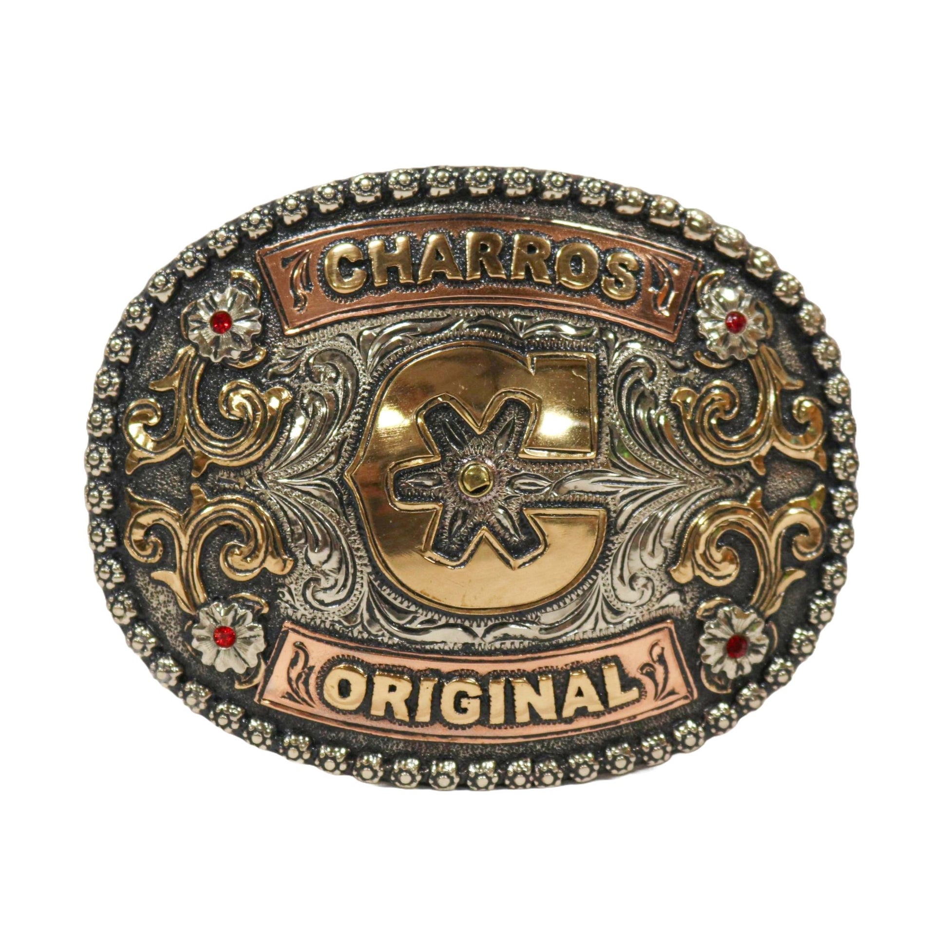 Charros Original Show “C” Belt Buckle Hebilla - M-Royal Saddles