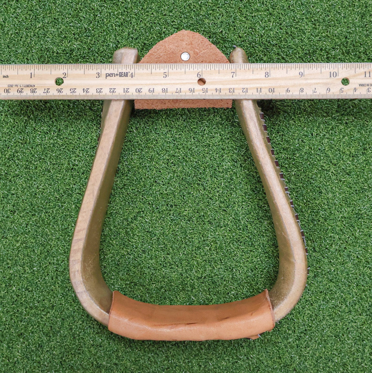 Deluxe Rawhide Overshoe Roper Western Stirrups - M-Royal Saddles