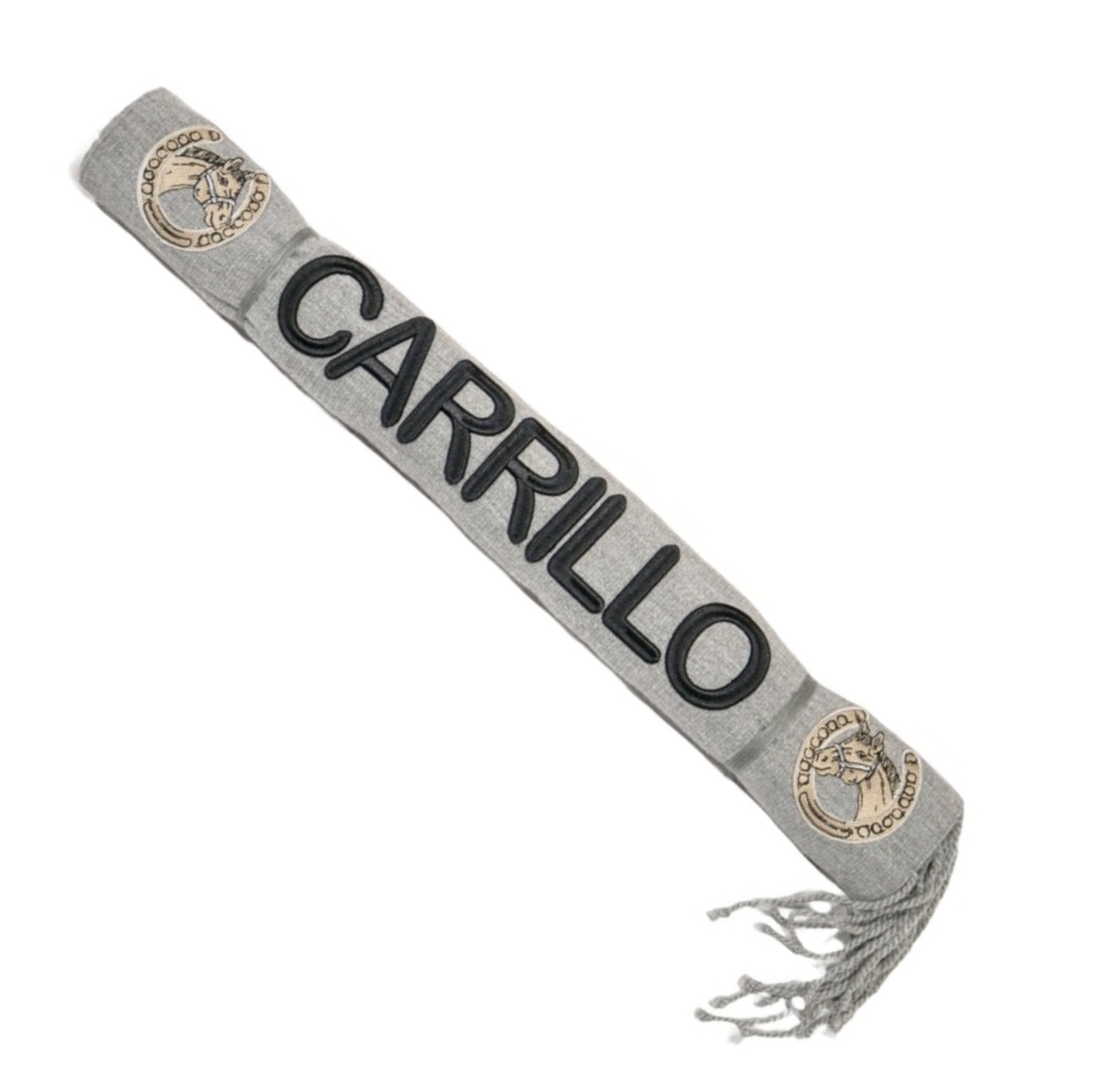 Gray Carrillo Sarape Embroidered Charro Montura - M-Royal Saddles