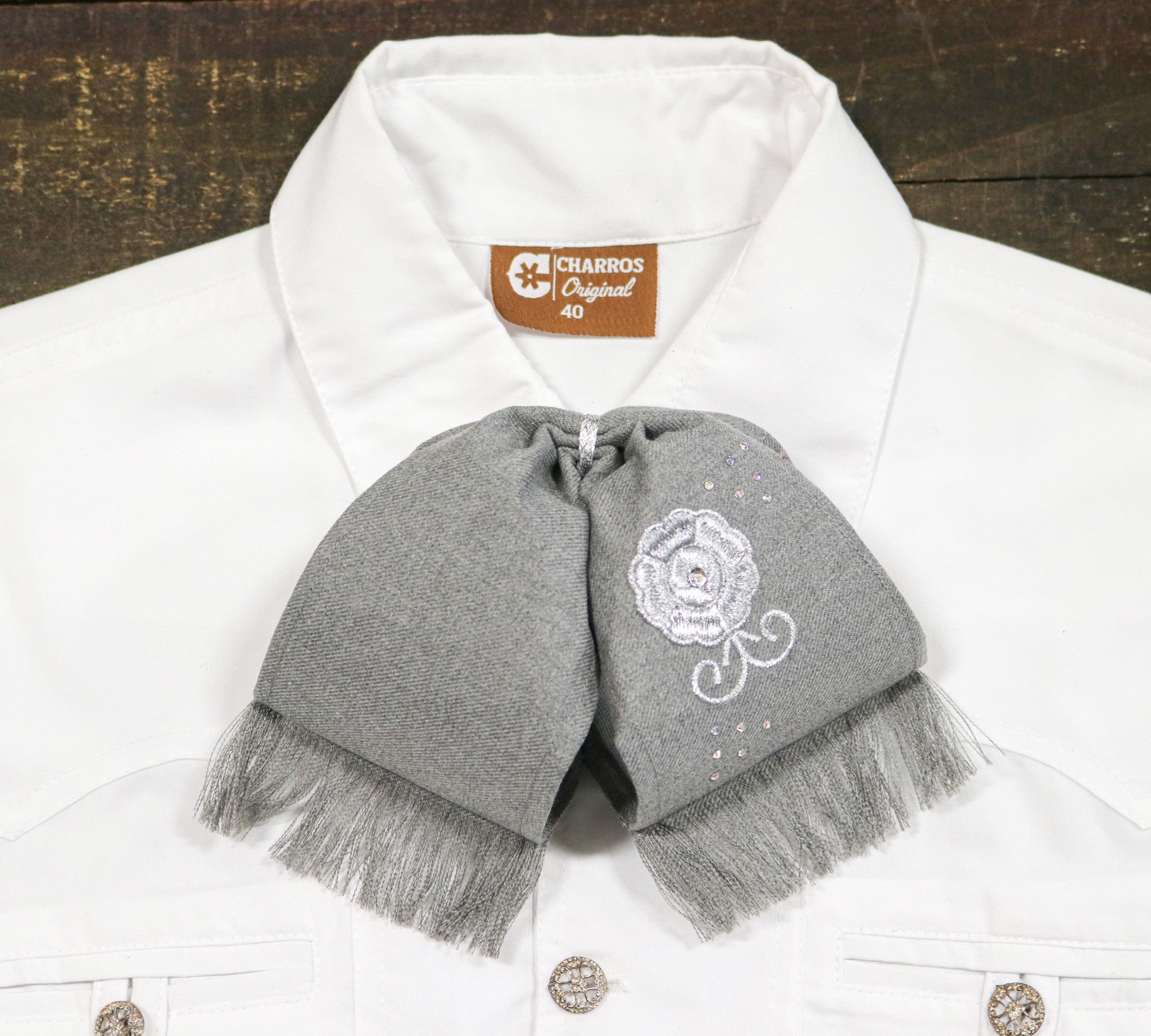 Gray Charro Mono Charra Lienzo Charro - M-Royal Saddles