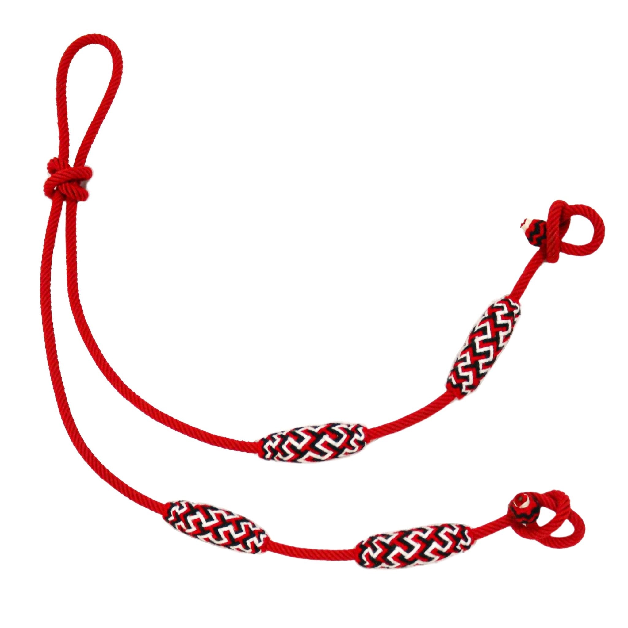 Gruesa Red Charro Riendas Mexican Horse Reins - M-Royal Saddles