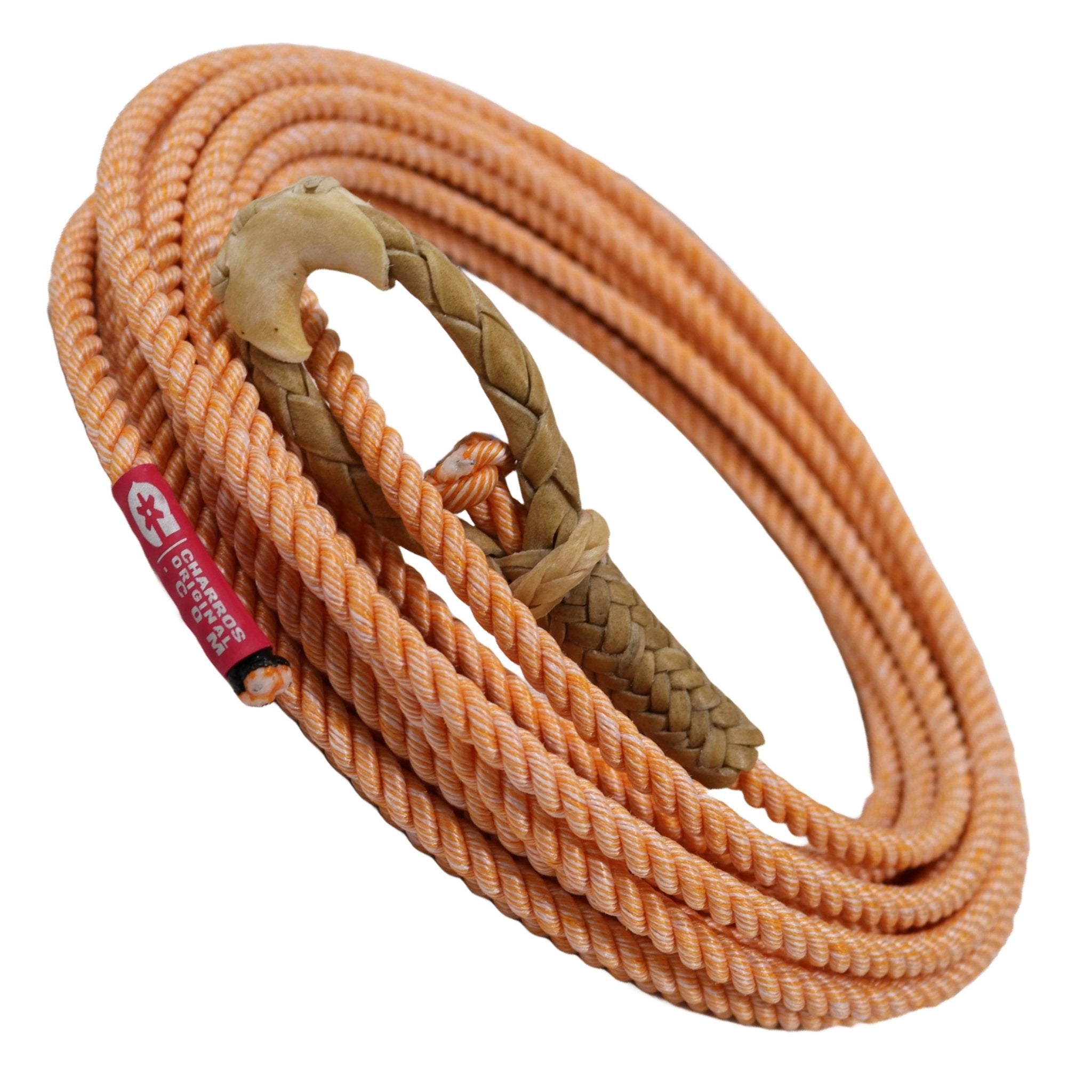 LIMITED - 88FT Orange 10.25mm (Lead Core) Rope Soga Plomo - M-Royal Saddles