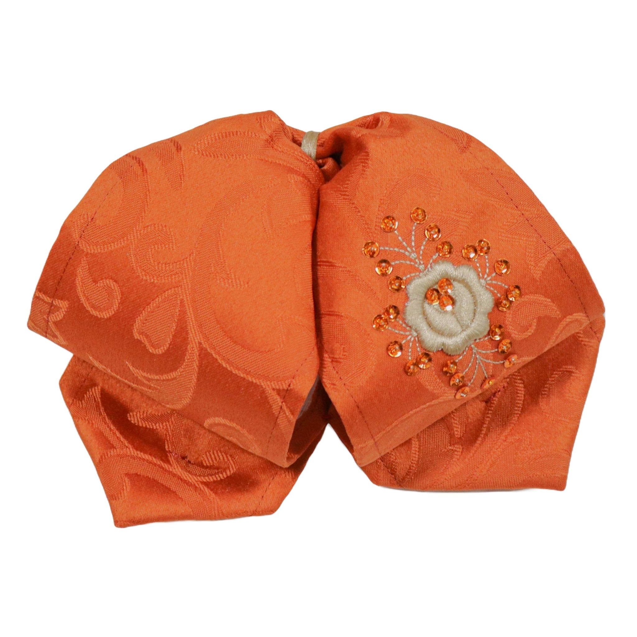Orange Flor Camisa Charra Mono Mexican Charro - M-Royal Saddles