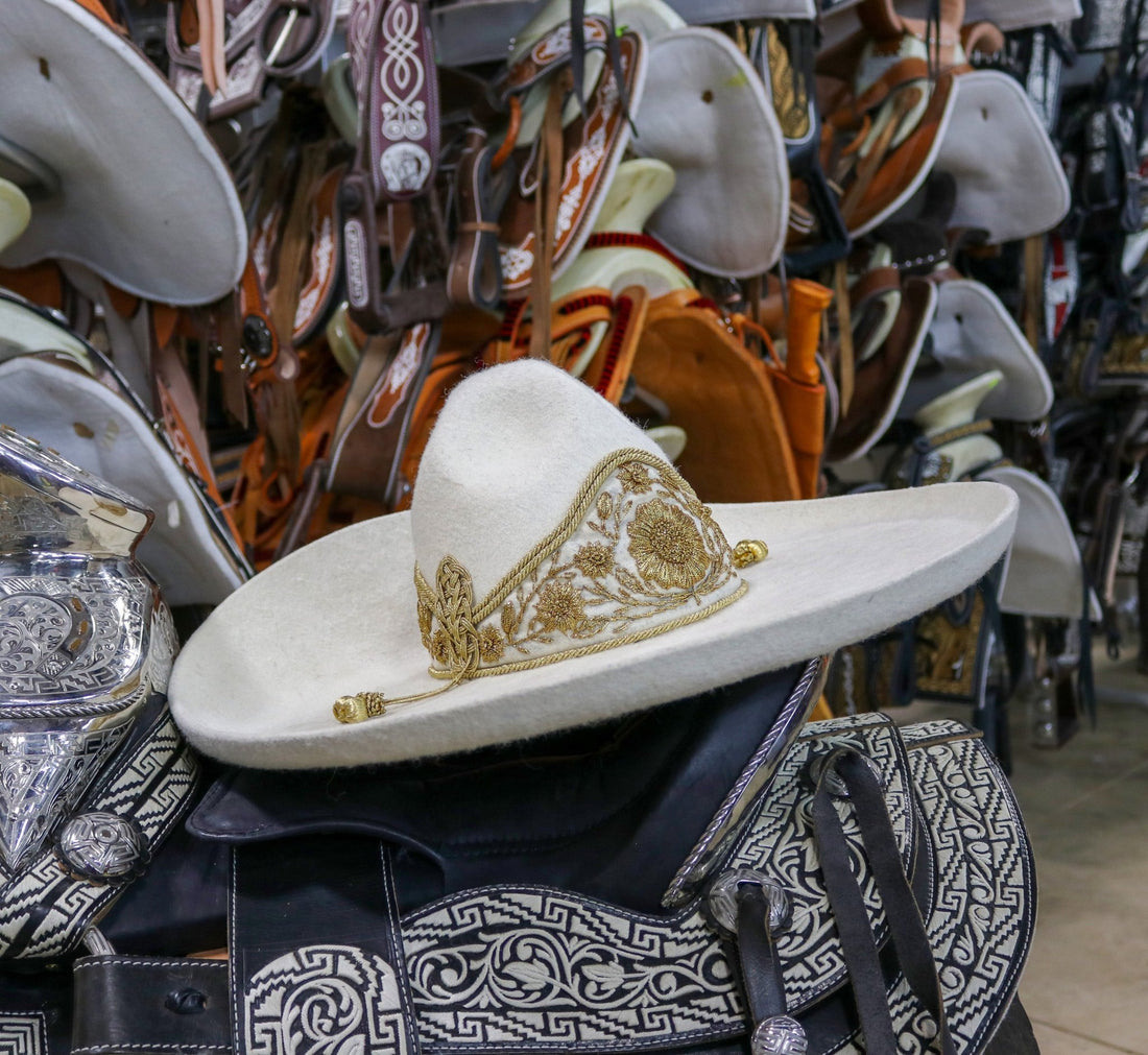 Sombrero MEX 60 Charro Hueso Charreria Mexican Hat - M-Royal Saddles