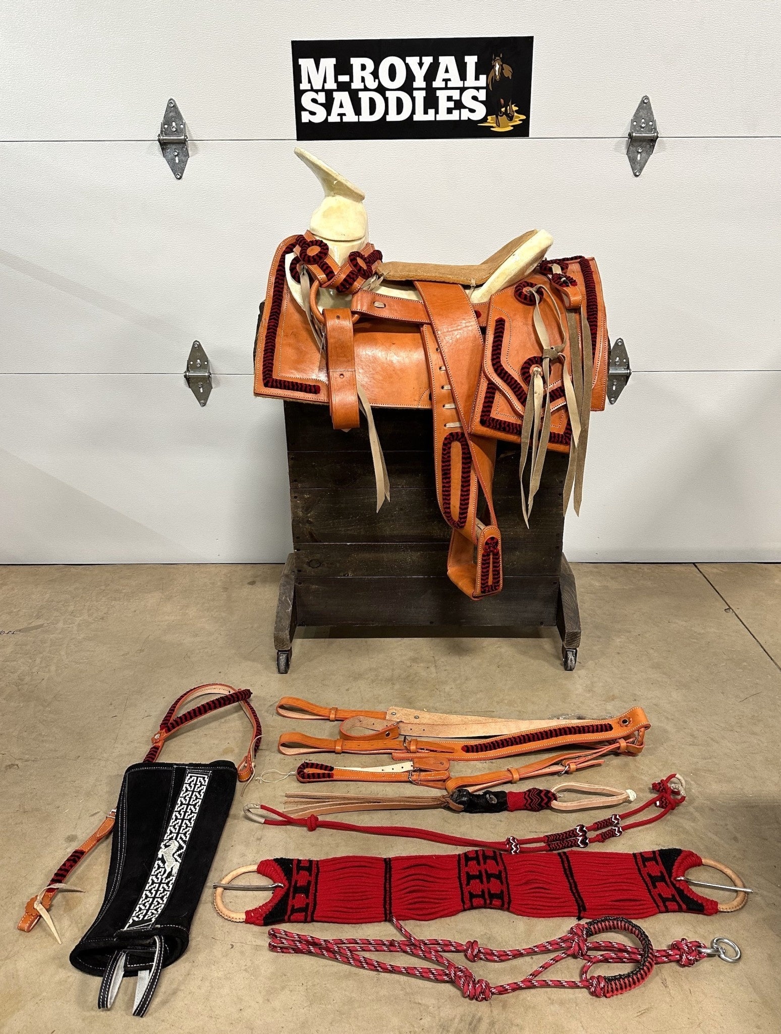 SPECIAL- 15" Chomite Montura Charro Saddle With Tack - M-Royal Saddles