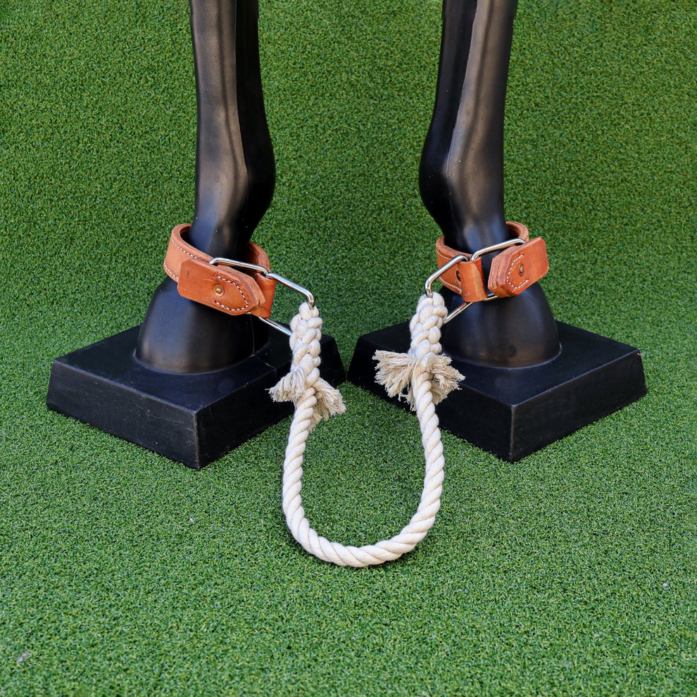 USA Made Horse Hobbles Leather Sideline Quick Connect - M-Royal Saddles