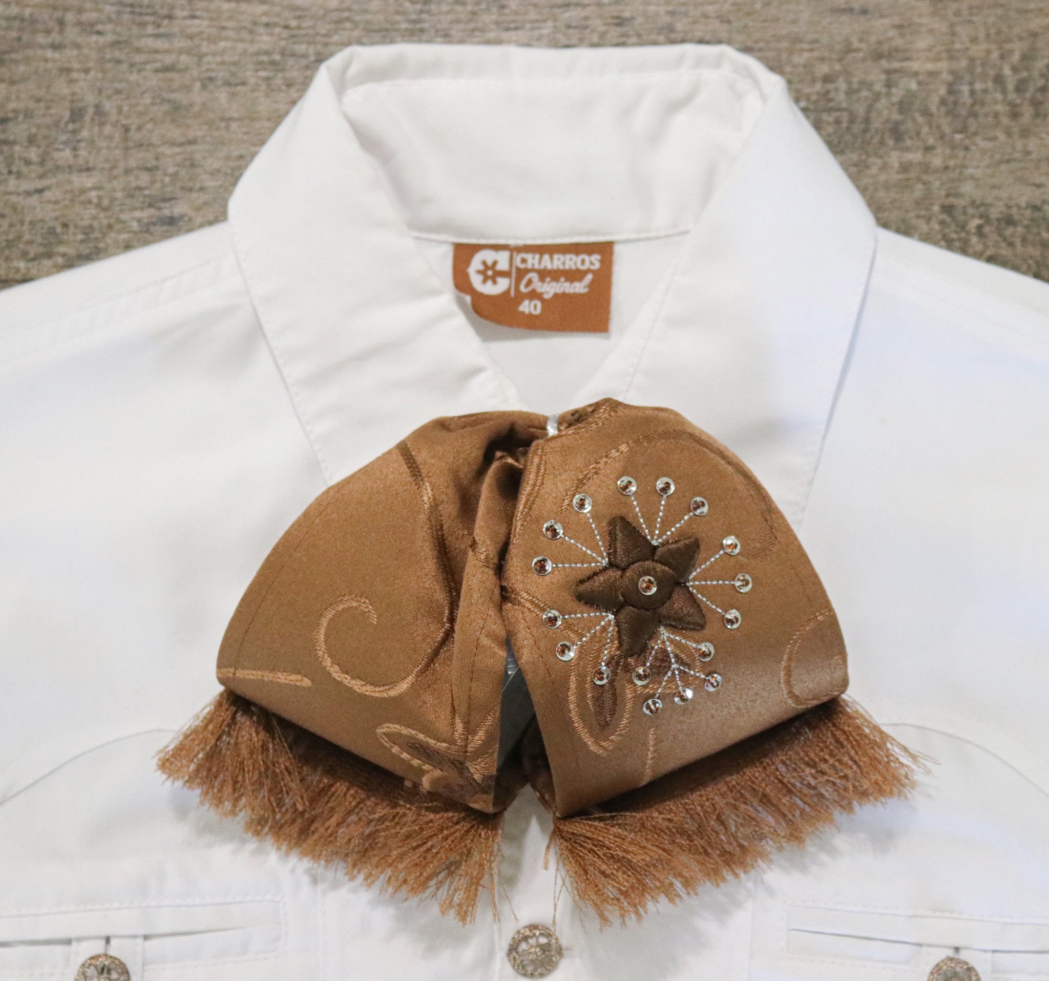 Cafe Mono Mexican Charro Flor Camisa Charra – M-Royal Saddles